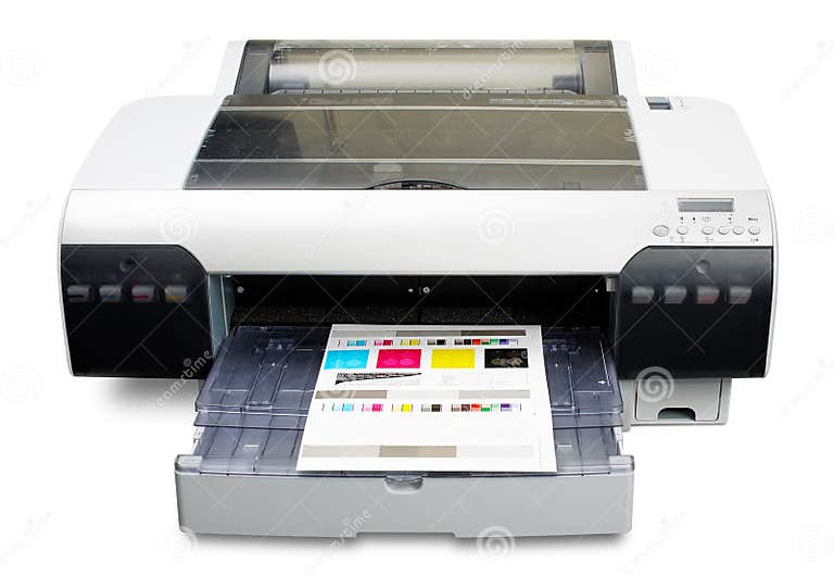 Inkjet printer stock photo. Image of industrial, isolated - 13575770