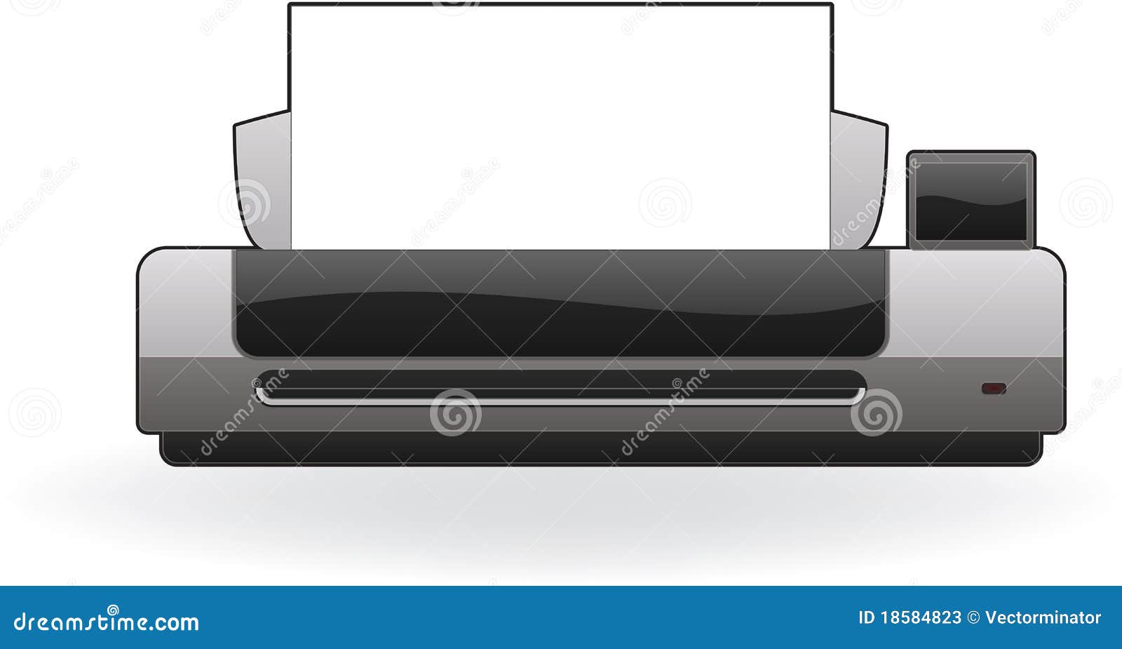InkJet Printer Cartoon Vector | CartoonDealer.com #18584823
