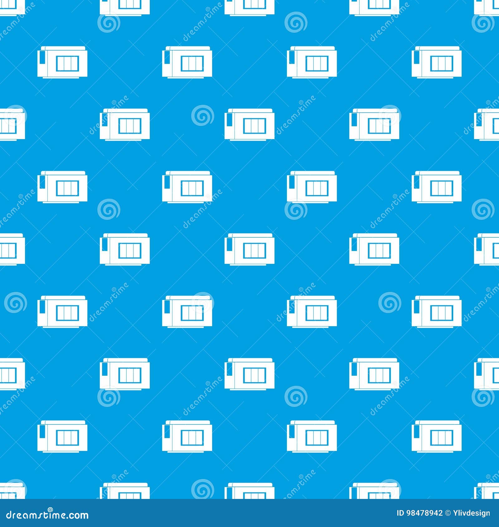 Inkjet Printer Cartridge Pattern Seamless Blue Stock Vector ...