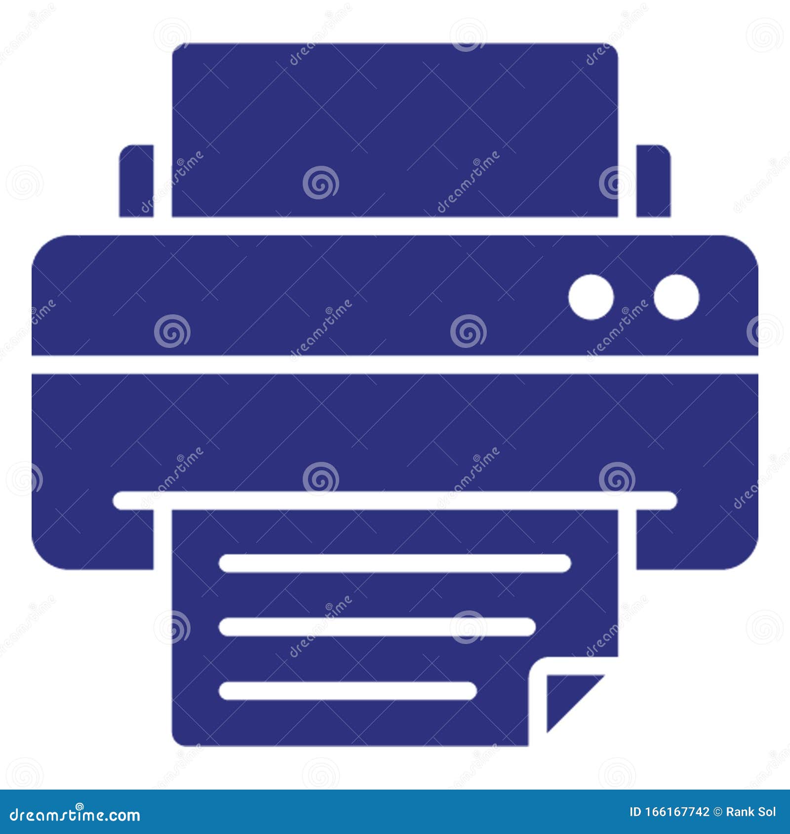 Inkjet Printer Isolated Vector Icon Fully Editable Stock Vector ...