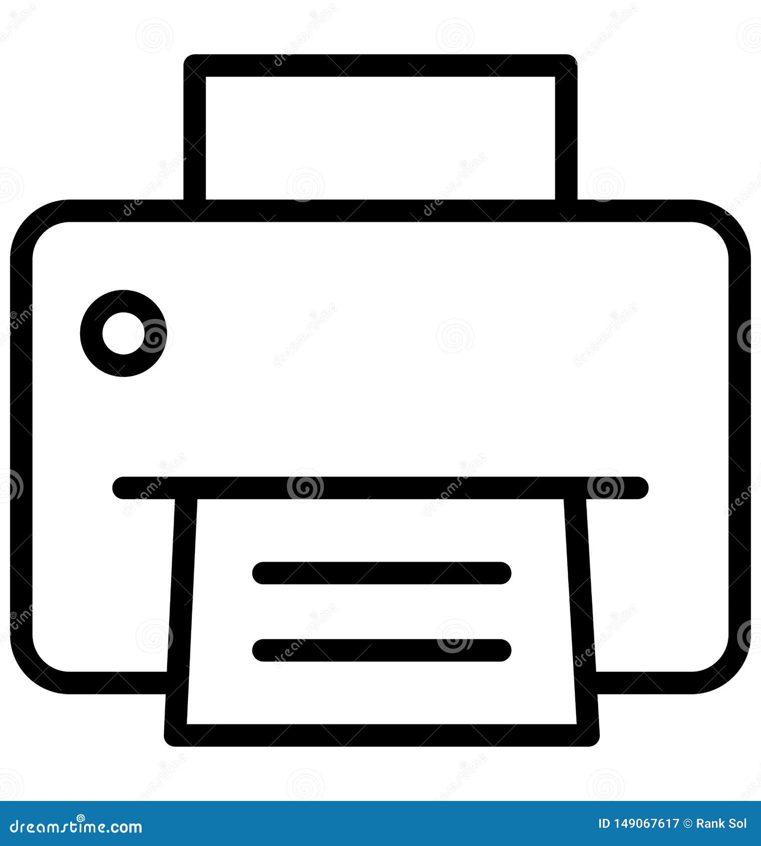 Inkjet Printers Isolated Vector Icon Which Can Easily Modify or Edit ...