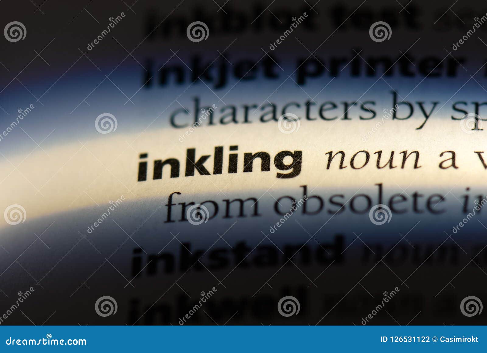 Inkling stock photo. Image of closeup, printed, definition - 126531122