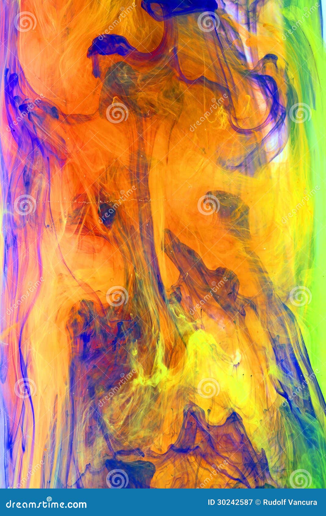 Liquid Inks Abstract stock illustration. Illustration of inks - 30242587