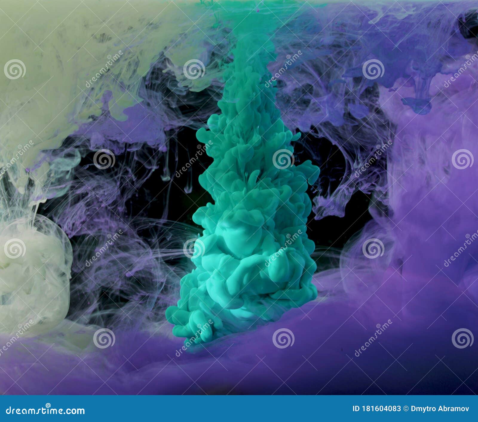 Inks in Water, Color Abstraction Stock Image - Image of macro, cloud ...