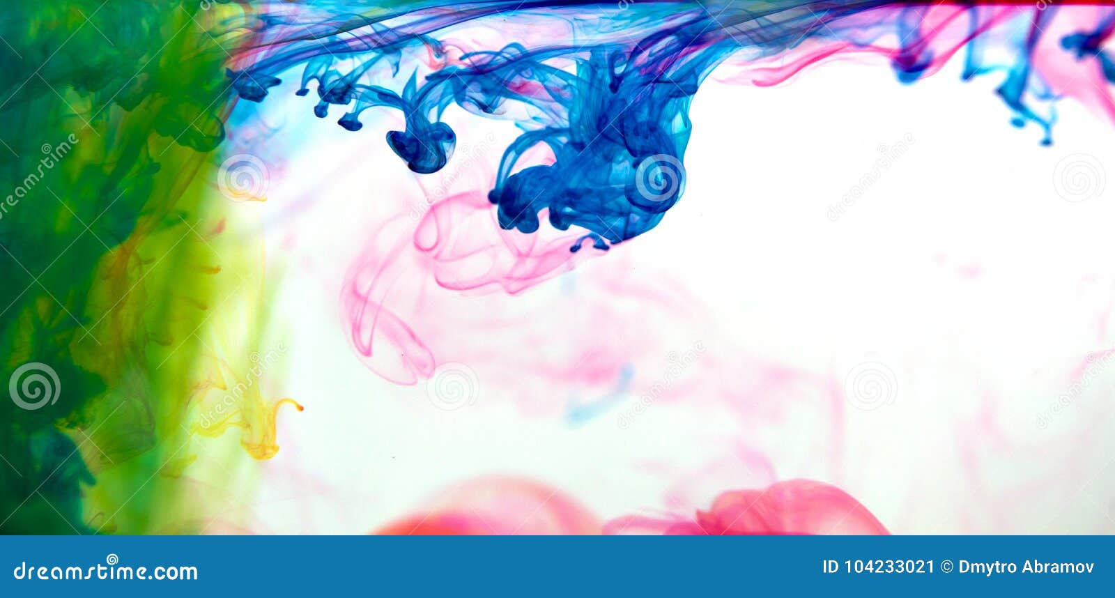 Inks in Water, Color Abstraction, Color Explosion Stock Image - Image ...