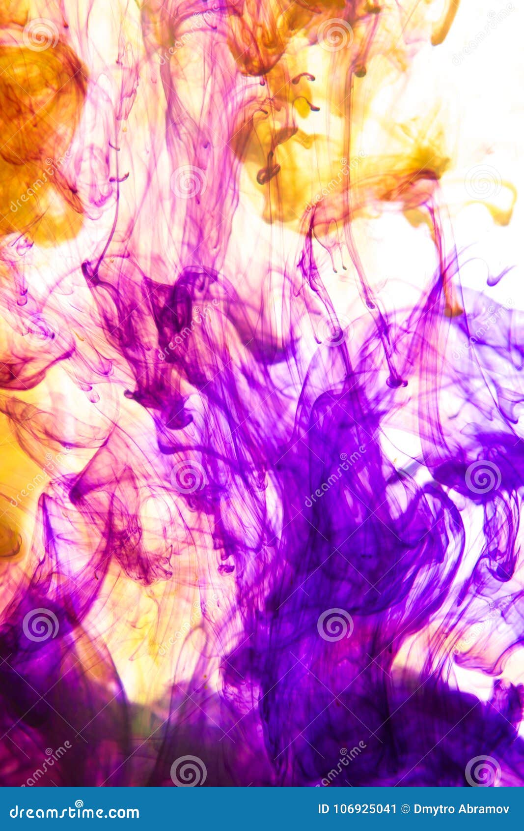 Inks in Water, Color Abstraction, Color Explosion Stock Image - Image ...