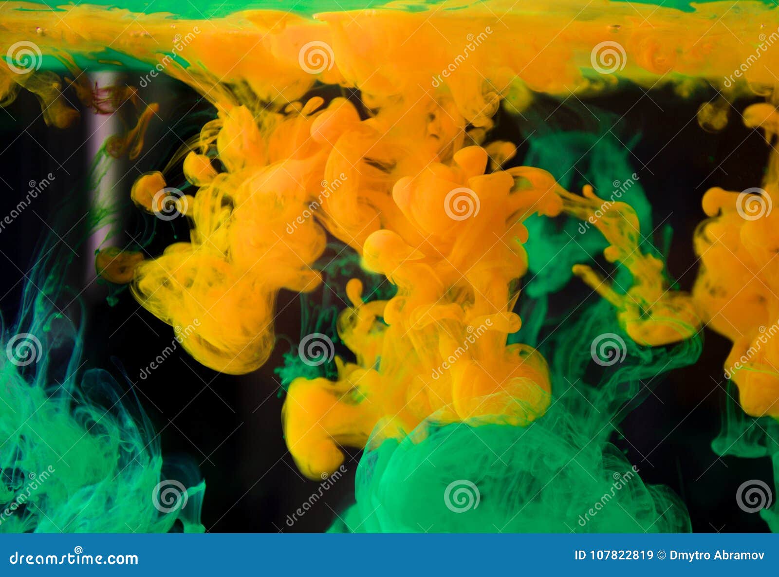 Inks in Water, Color Abstraction, Color Explosion Stock Image - Image ...