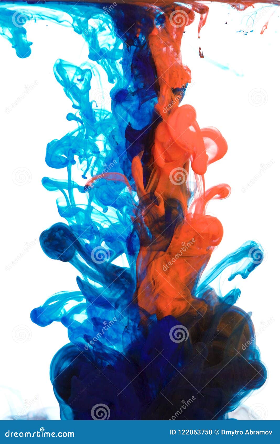 Inks in Water, Color Abstraction, Color Explosion Stock Photo - Image ...