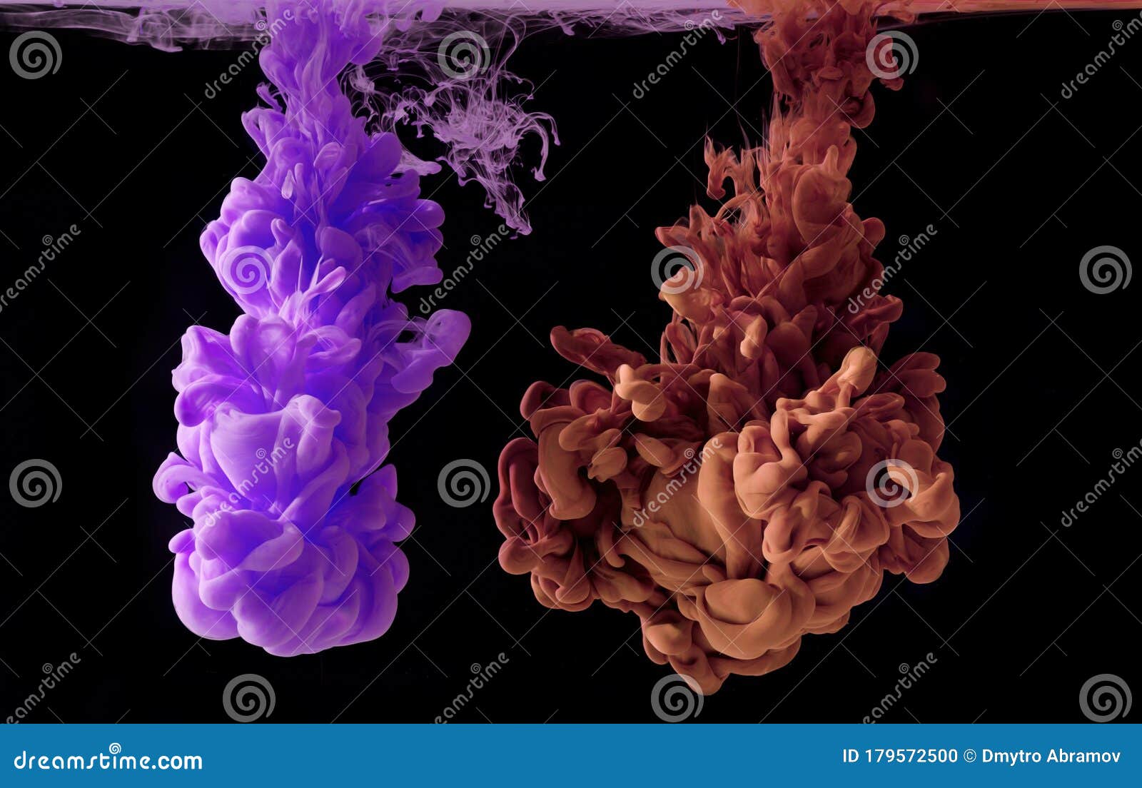 Inks in Water, Color Abstraction Stock Photo - Image of color, pattern ...