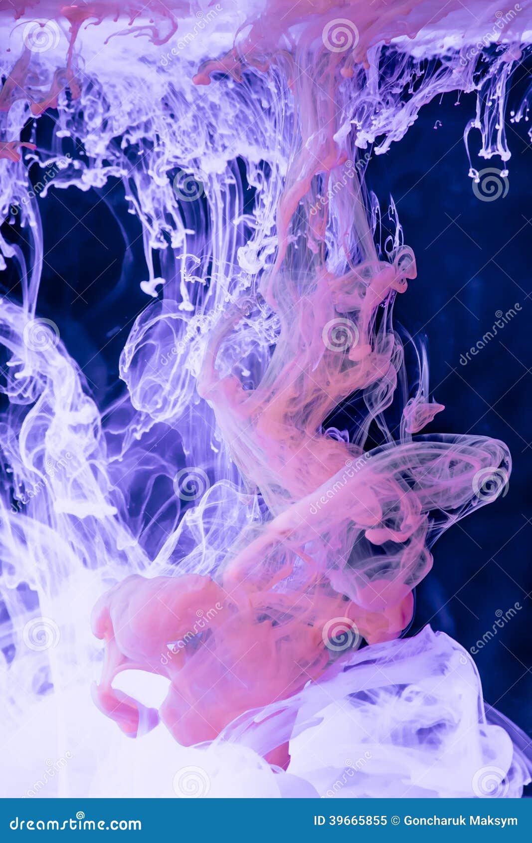 Inks in water stock image. Image of magic, background - 39665855
