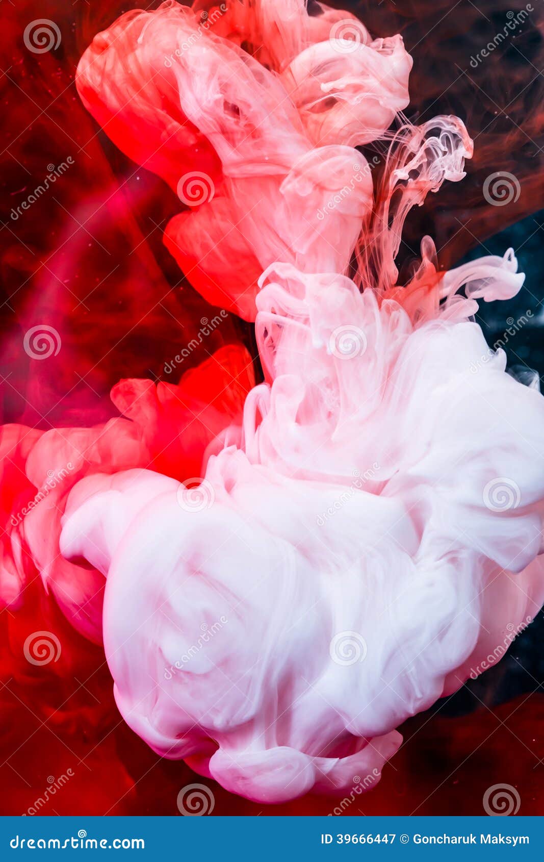 Inks in water stock image. Image of smoke, abstract, background - 39666447