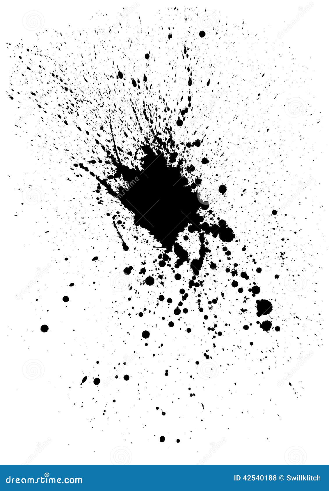 Inktvlek vector illustratie. Illustration of daling, ontwerp - 42540188