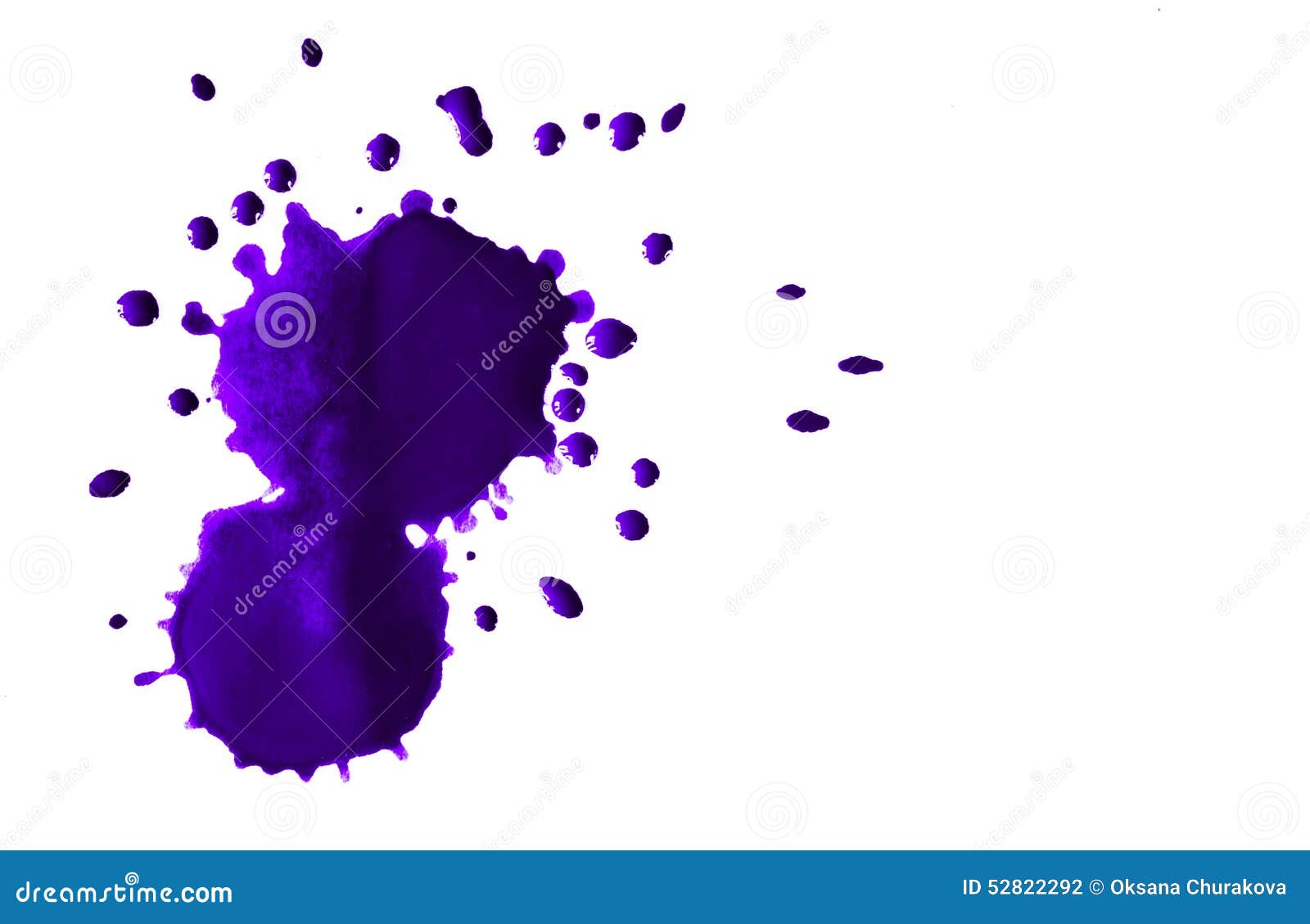 Inktvlek stock foto. Image of acryl, grunge, tekening - 52822292