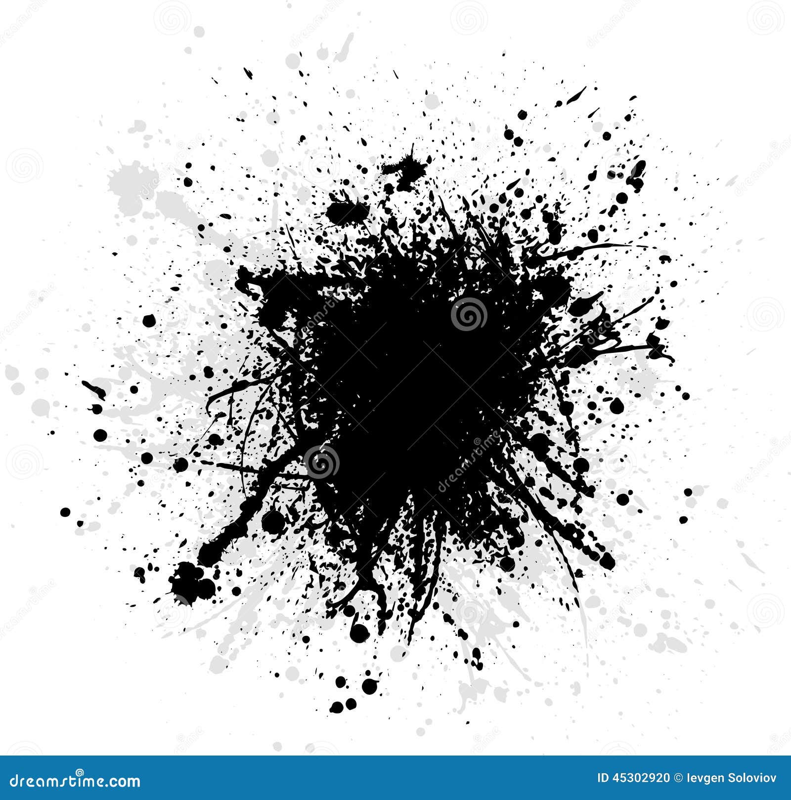 Inktvlekken vector illustratie. Illustration of element - 45302920