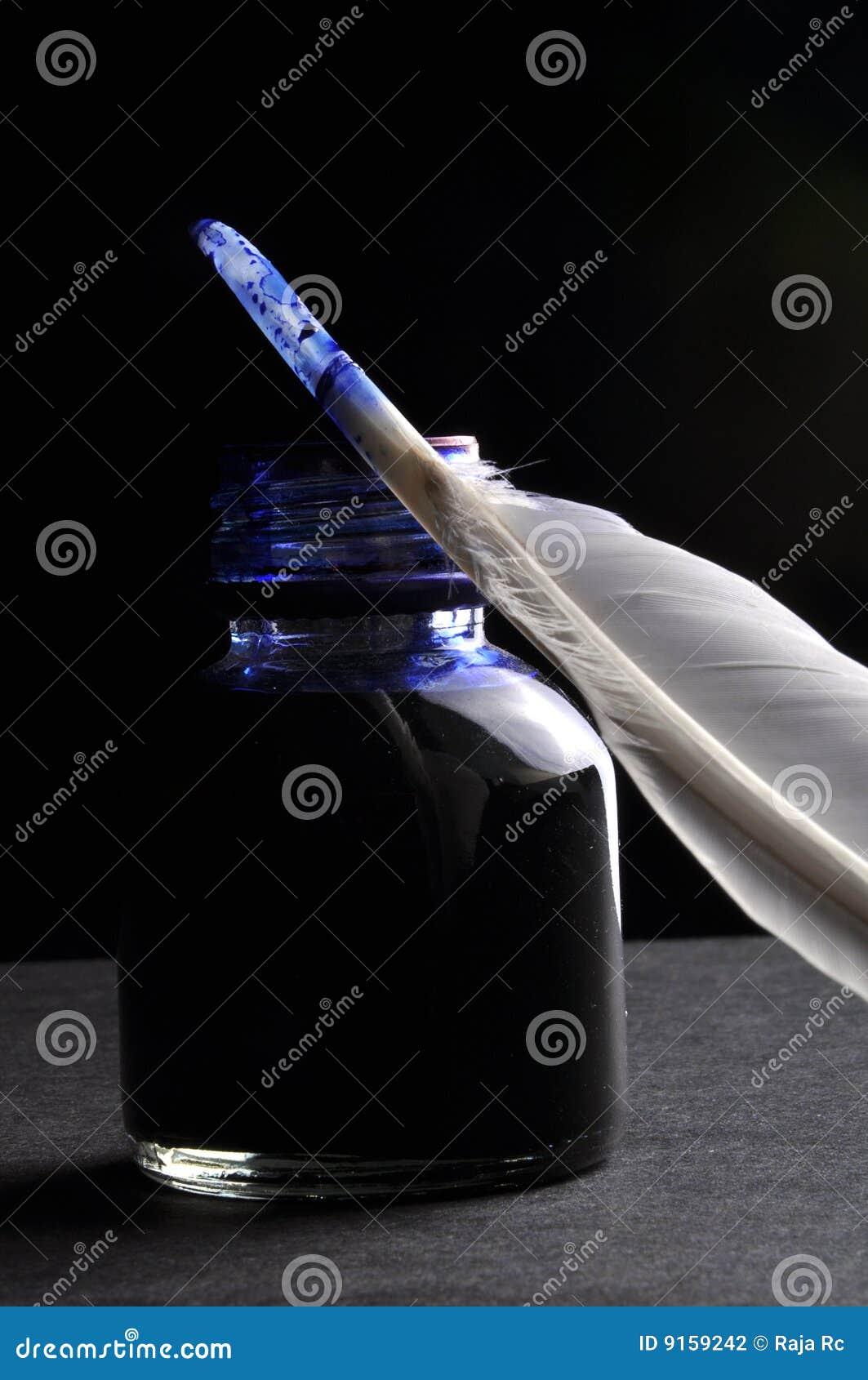 Inkwell stock photo. Image of artistic, calligraphy, close - 9159242