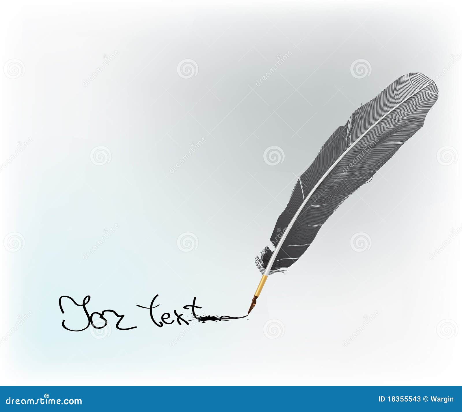 Quill And Ink The End Cartoon Vector | CartoonDealer.com #5433273
