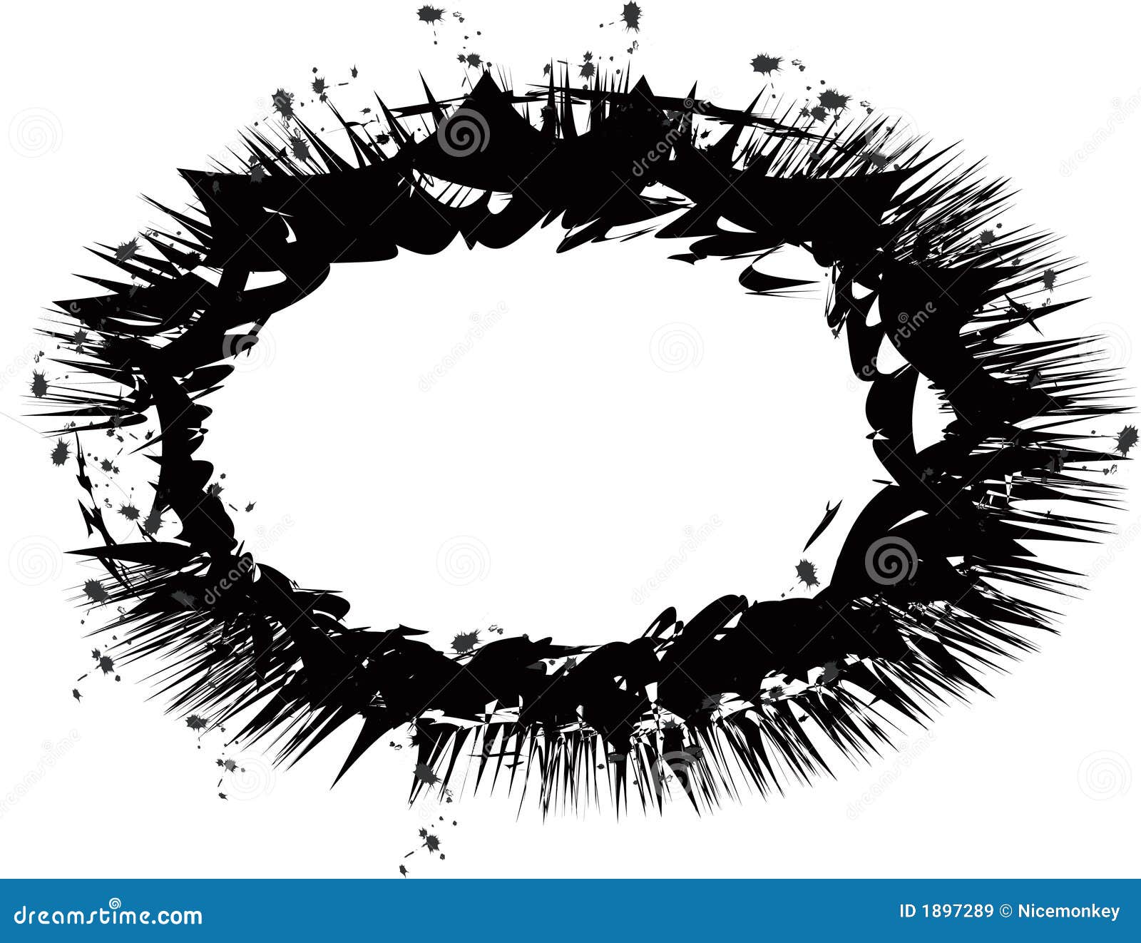 Inky border 2 explode stock vector. Illustration of explode - 1897289