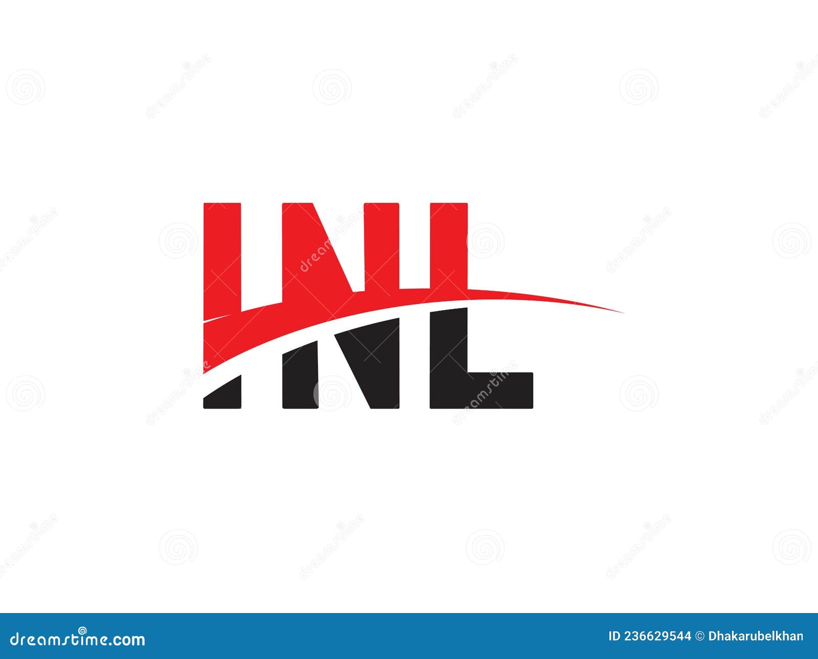 INL Letter Initial Logo Design Vector Illustration Stock Vector ...