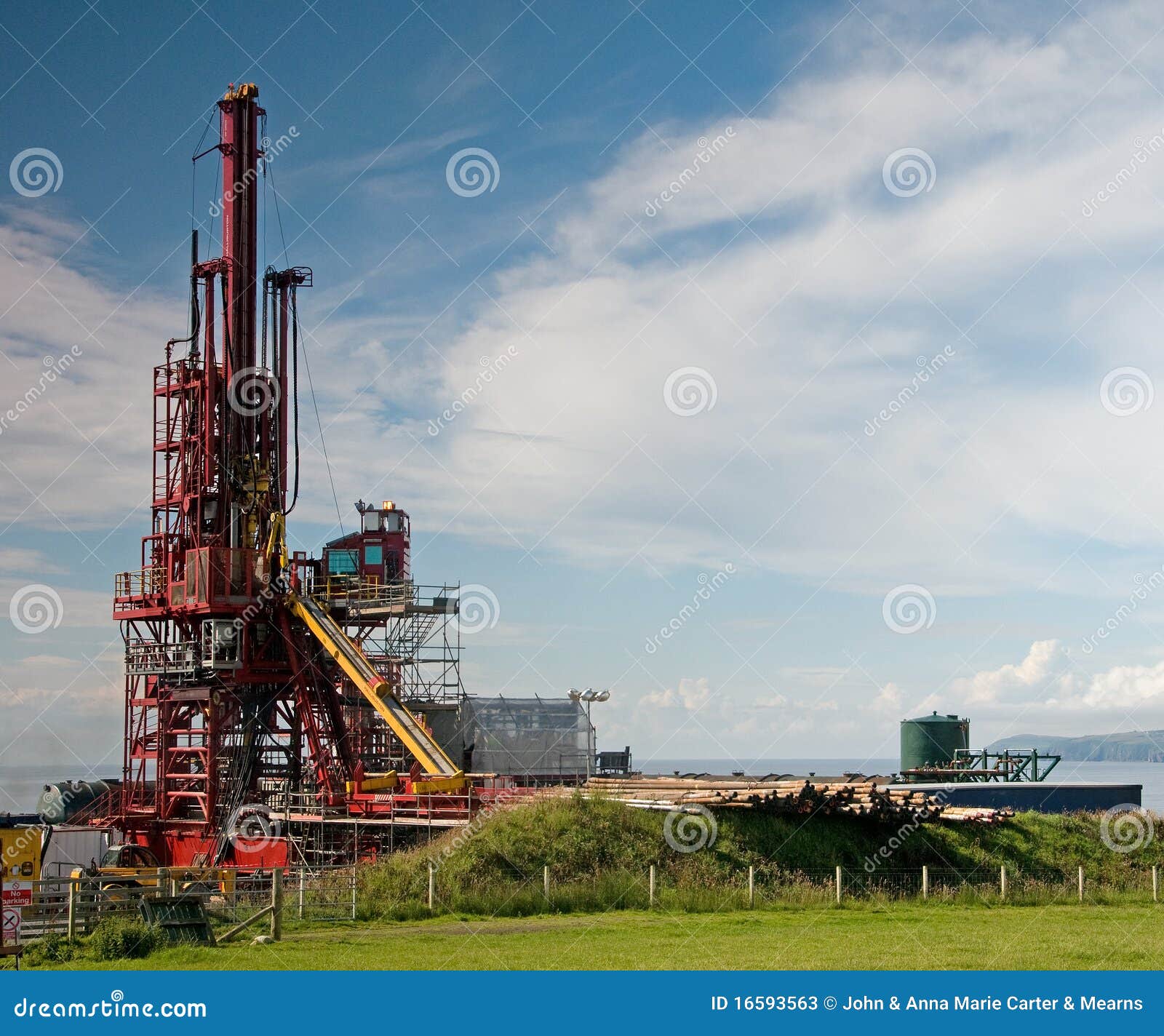 Inland Oil Drill Rig,Sutherland,Scotland,UK. Stock Image - Image of ...