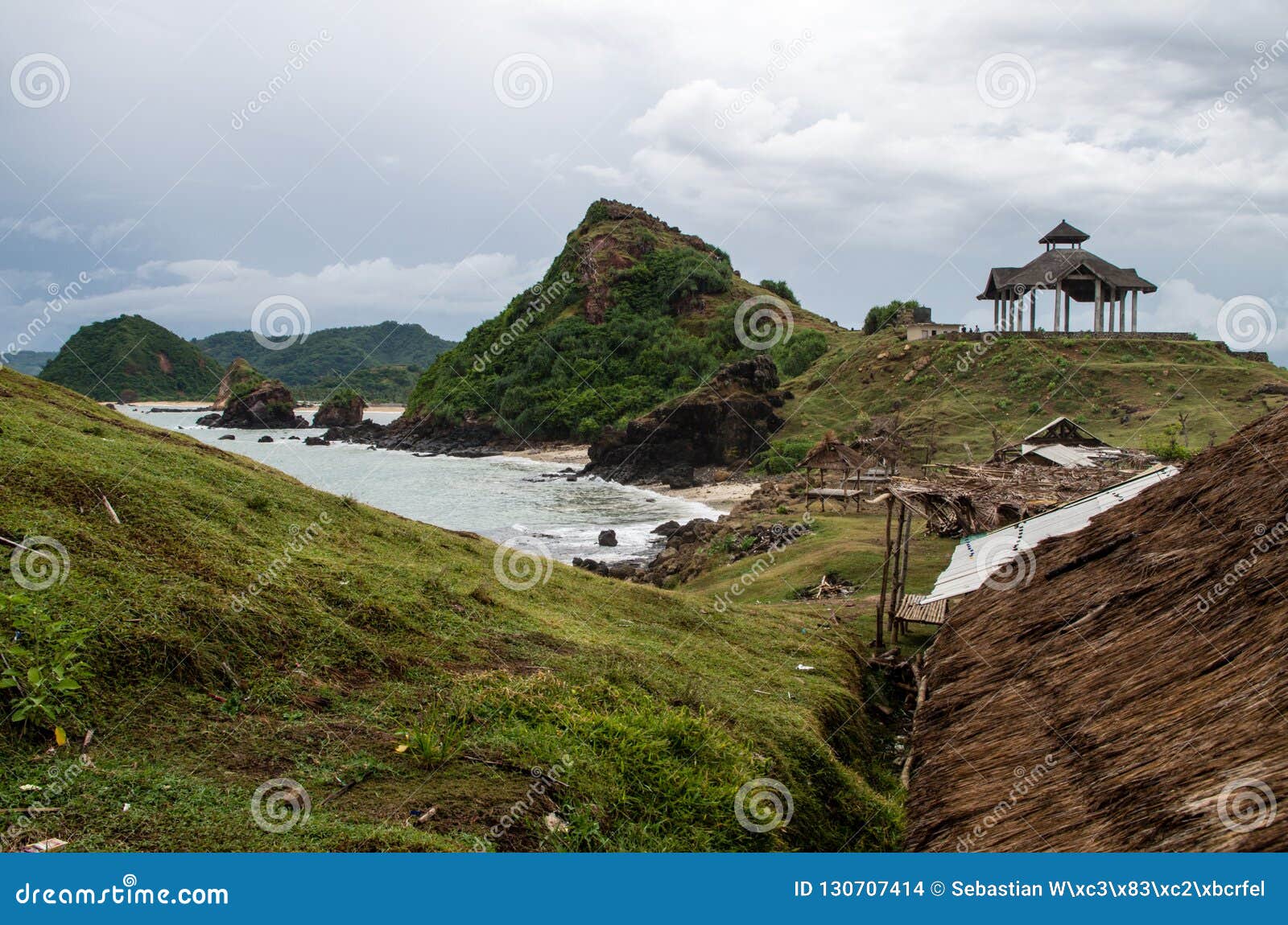 Inland View from Seger Beach, Lombok Stock Photo - Image of coast, east ...