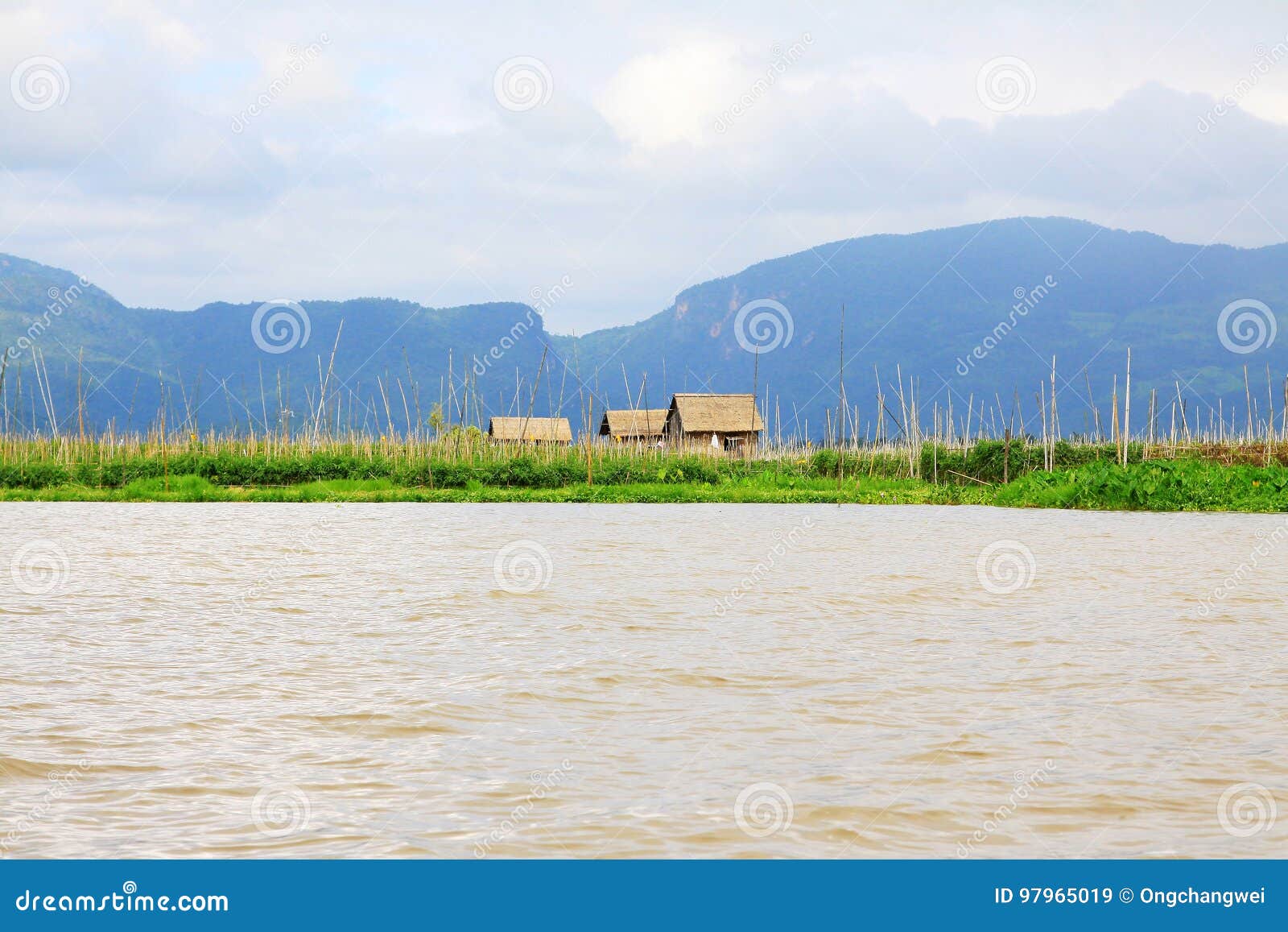 Inle Lake Floating Farm, Myanmar Stock Image - Image of burma, lake ...