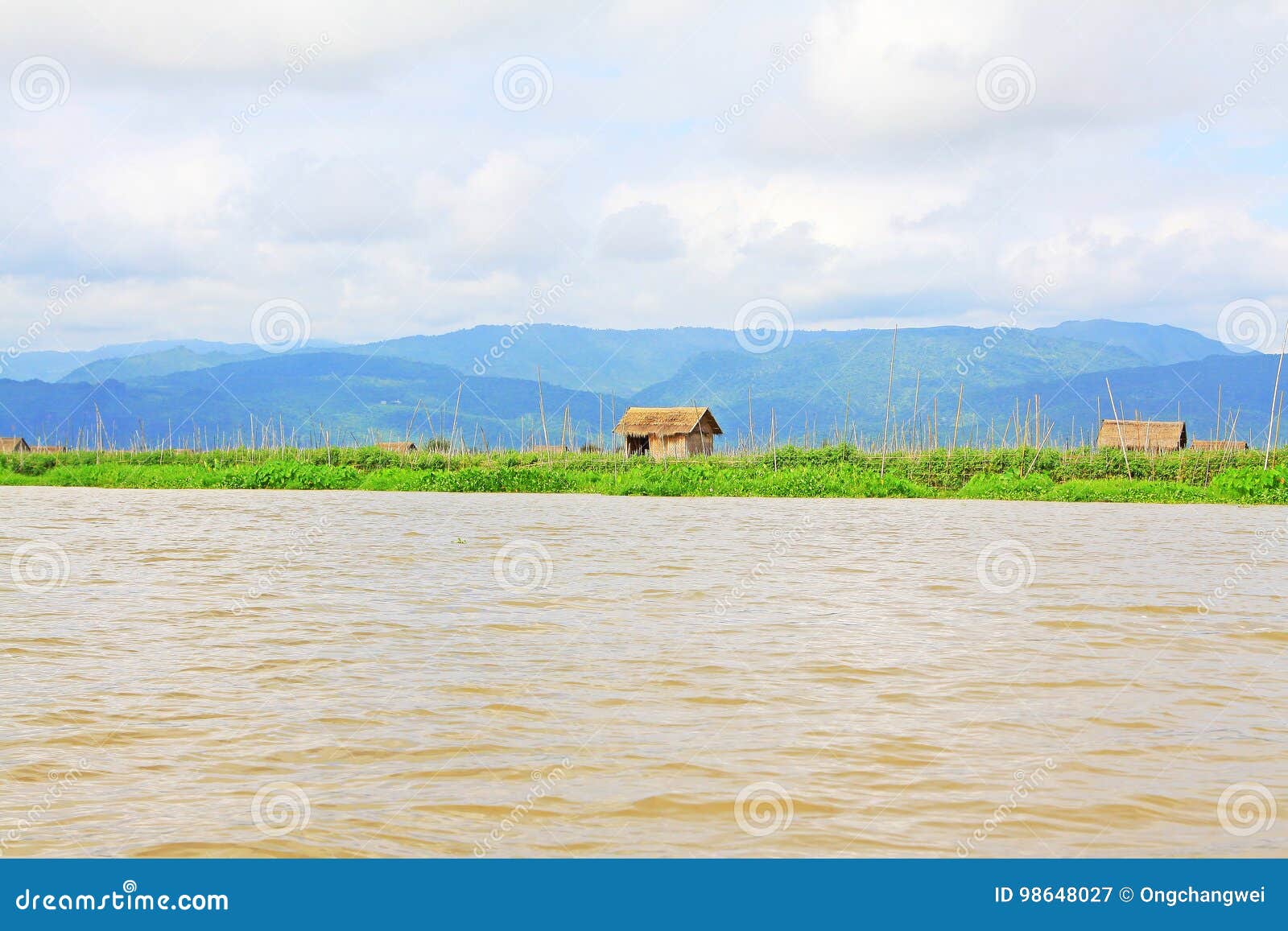 Inle Lake Floating Farm, Myanmar Stock Image - Image of myanmar ...