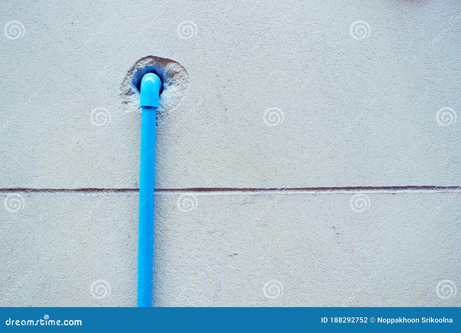 Inlet Pvc Water Pipe and Drain Water Stock Photo - Image of ...