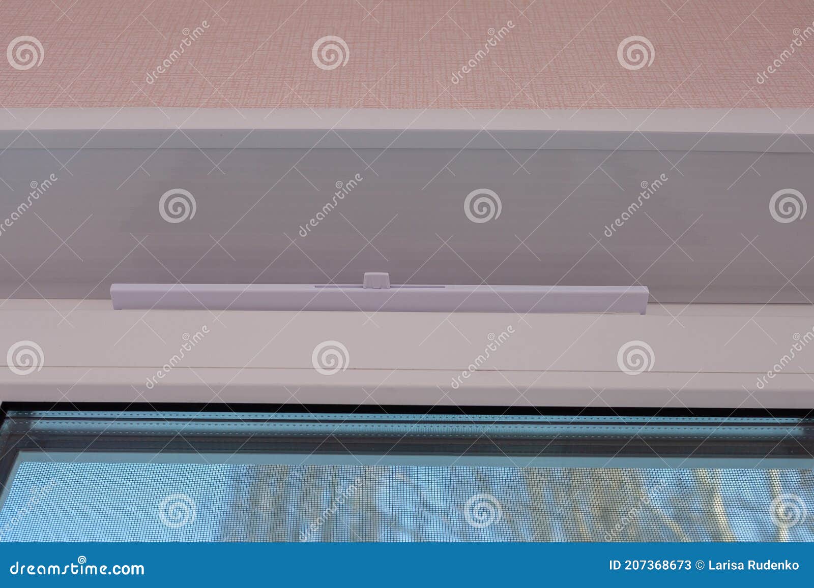 Inlet Vent Adjustable Valve Over the Airtight Window. Closeup Stock ...