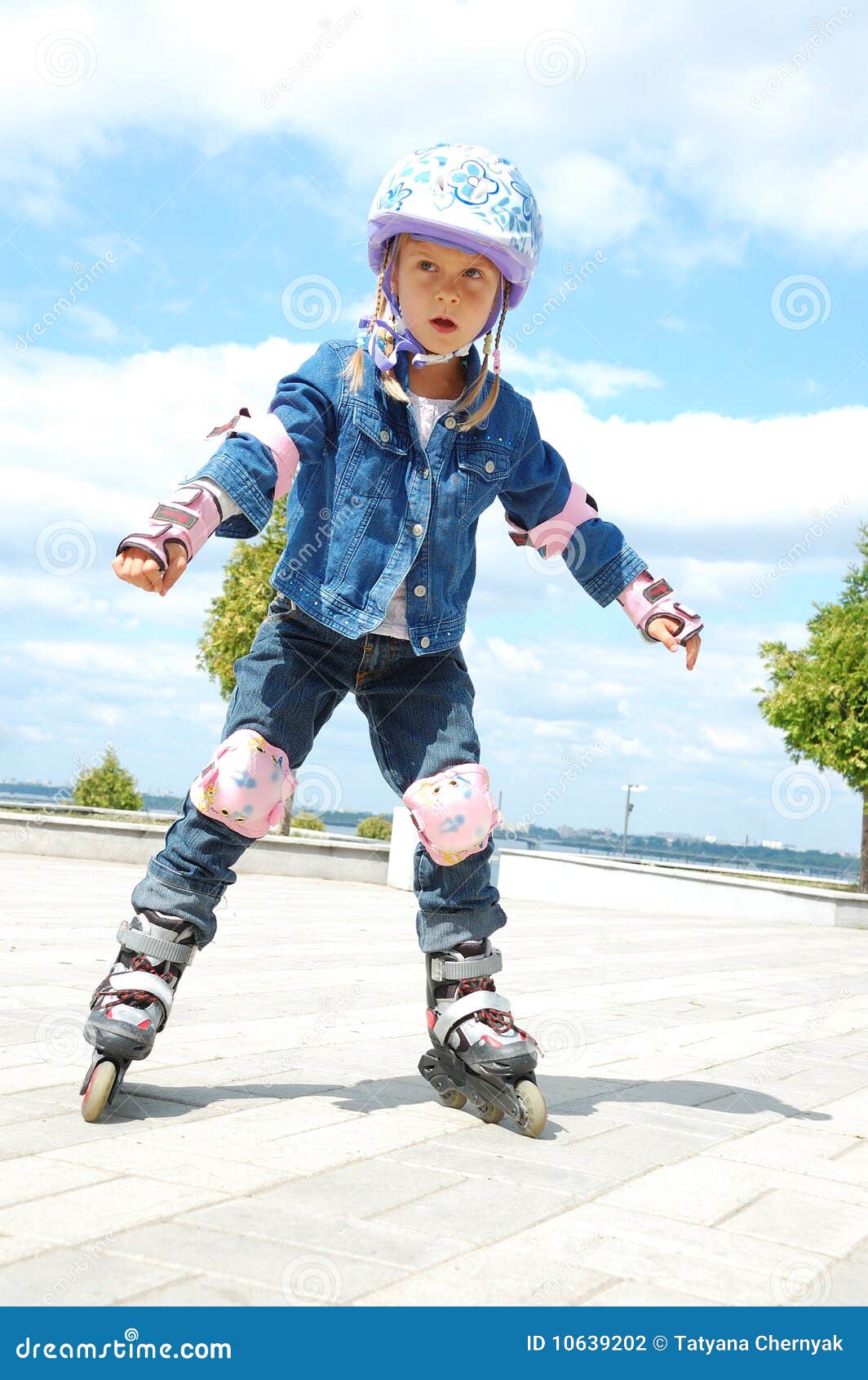 Inline Roller Skating Childhood Stock Photo - Image of helmets ...