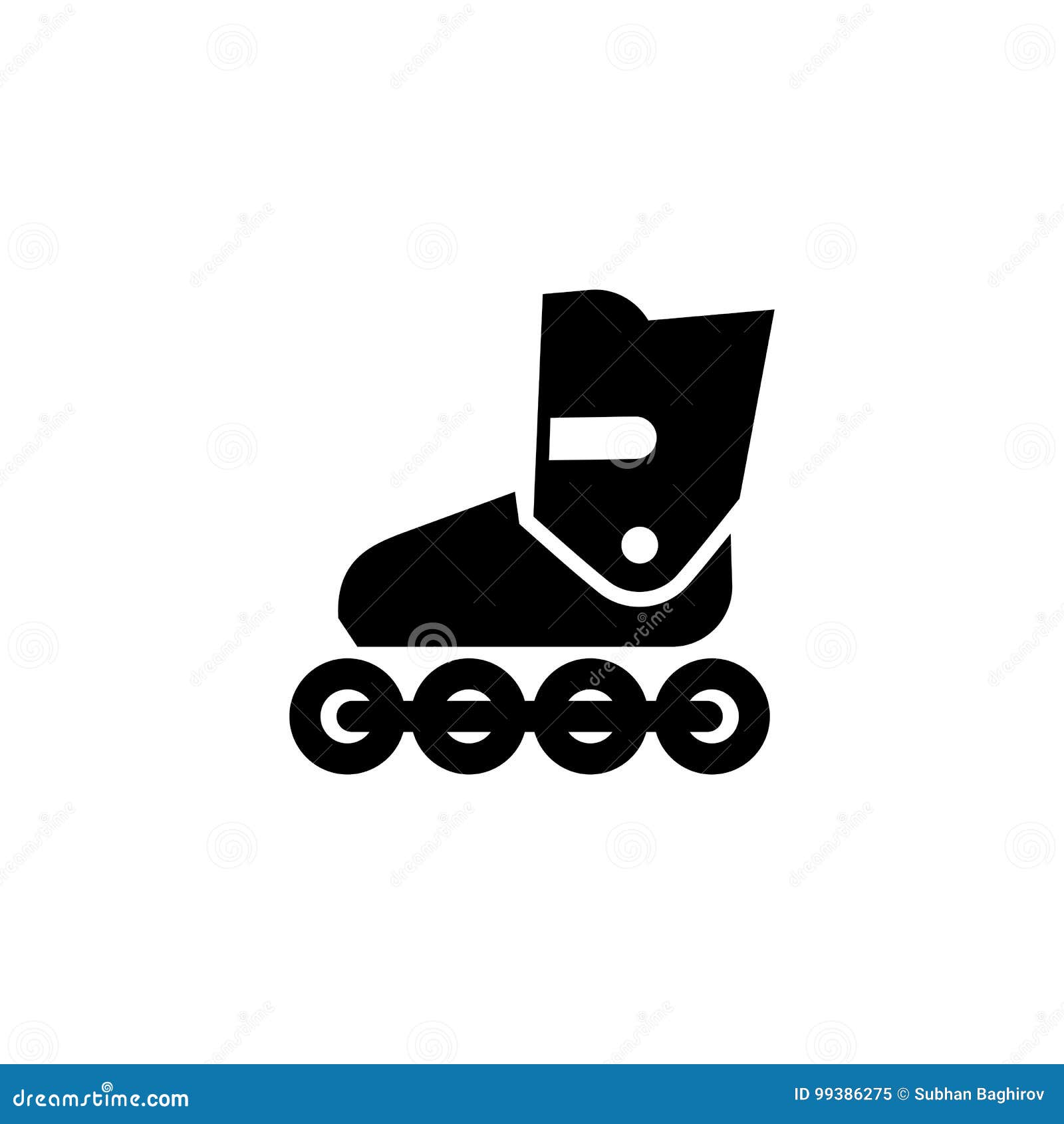 Inline Skates Simple Flat Style Icon Illustration Stock Vector ...