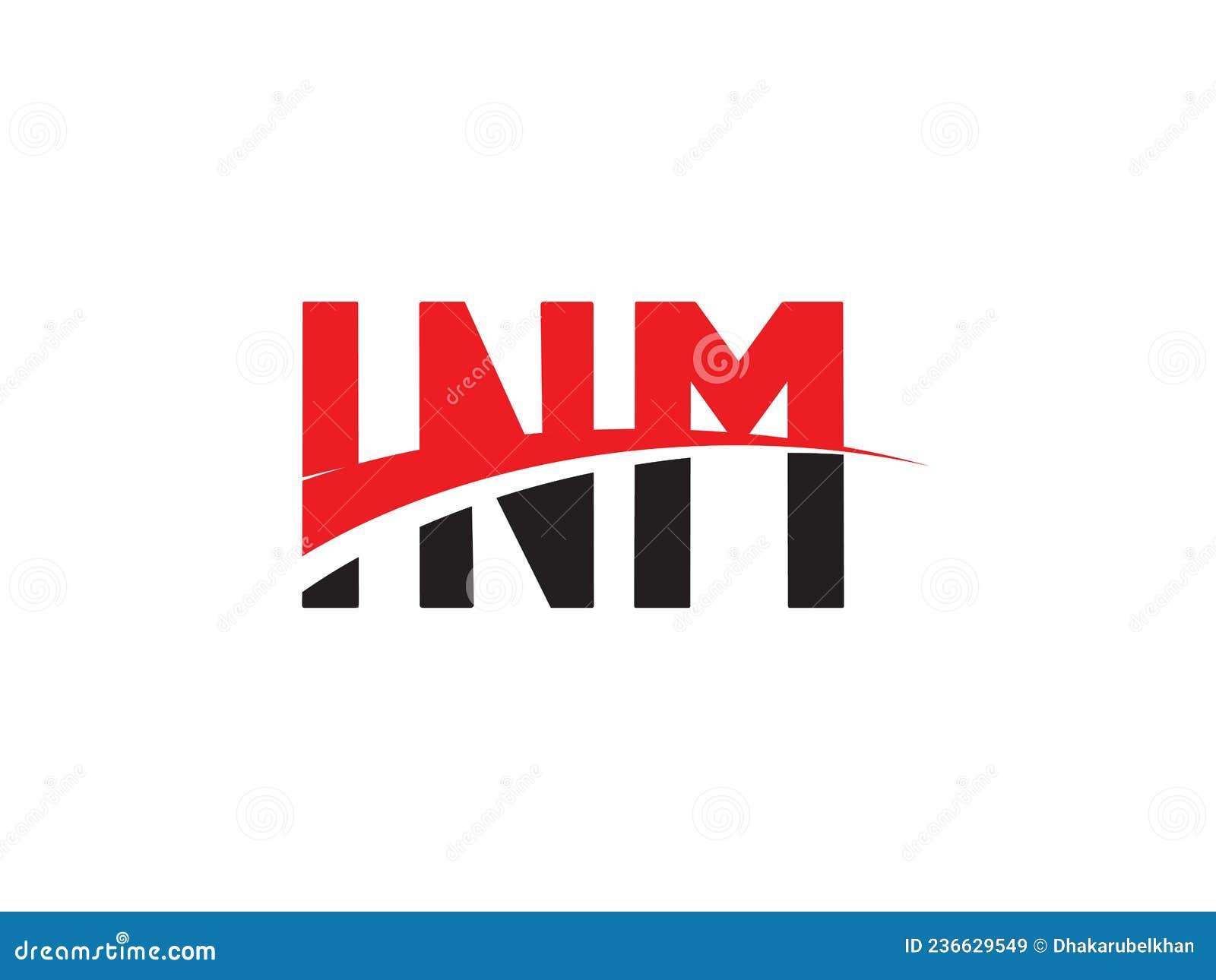 INM Letter Initial Logo Design Vector Illustration Stock Vector ...