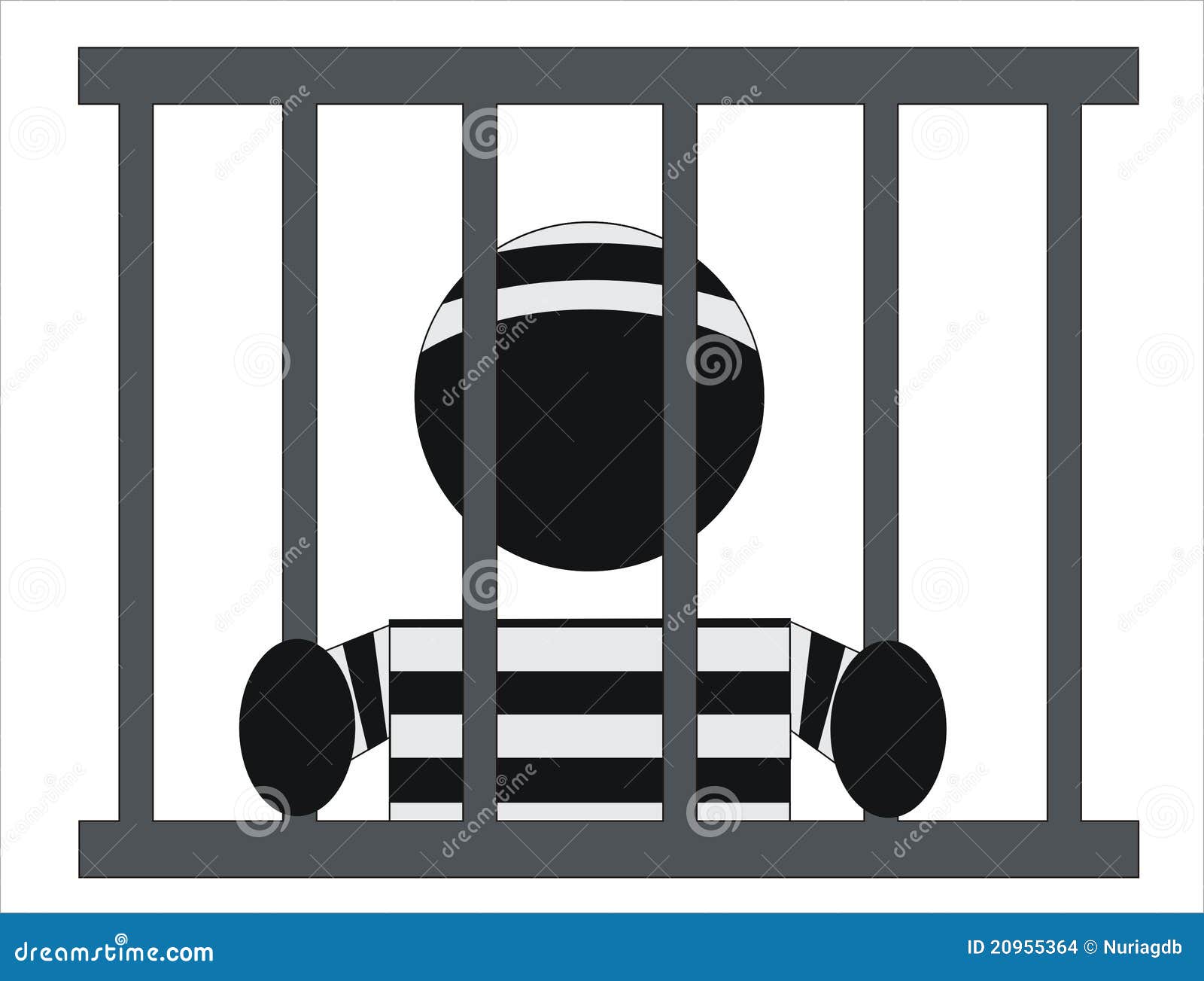 Inmate stock vector. Illustration of marauder, inmate - 20955364