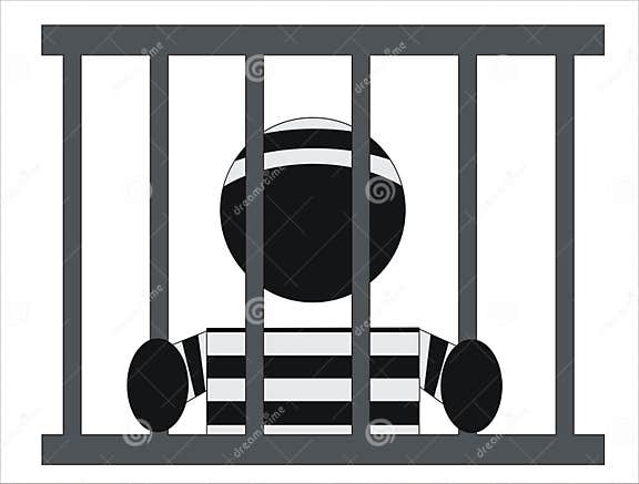 Inmate stock vector. Illustration of marauder, inmate - 20955364
