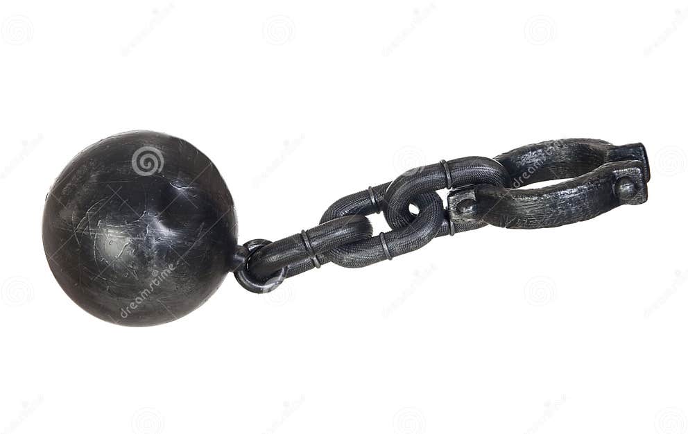 Inmate ball stock photo. Image of metal, object, prison - 12848210