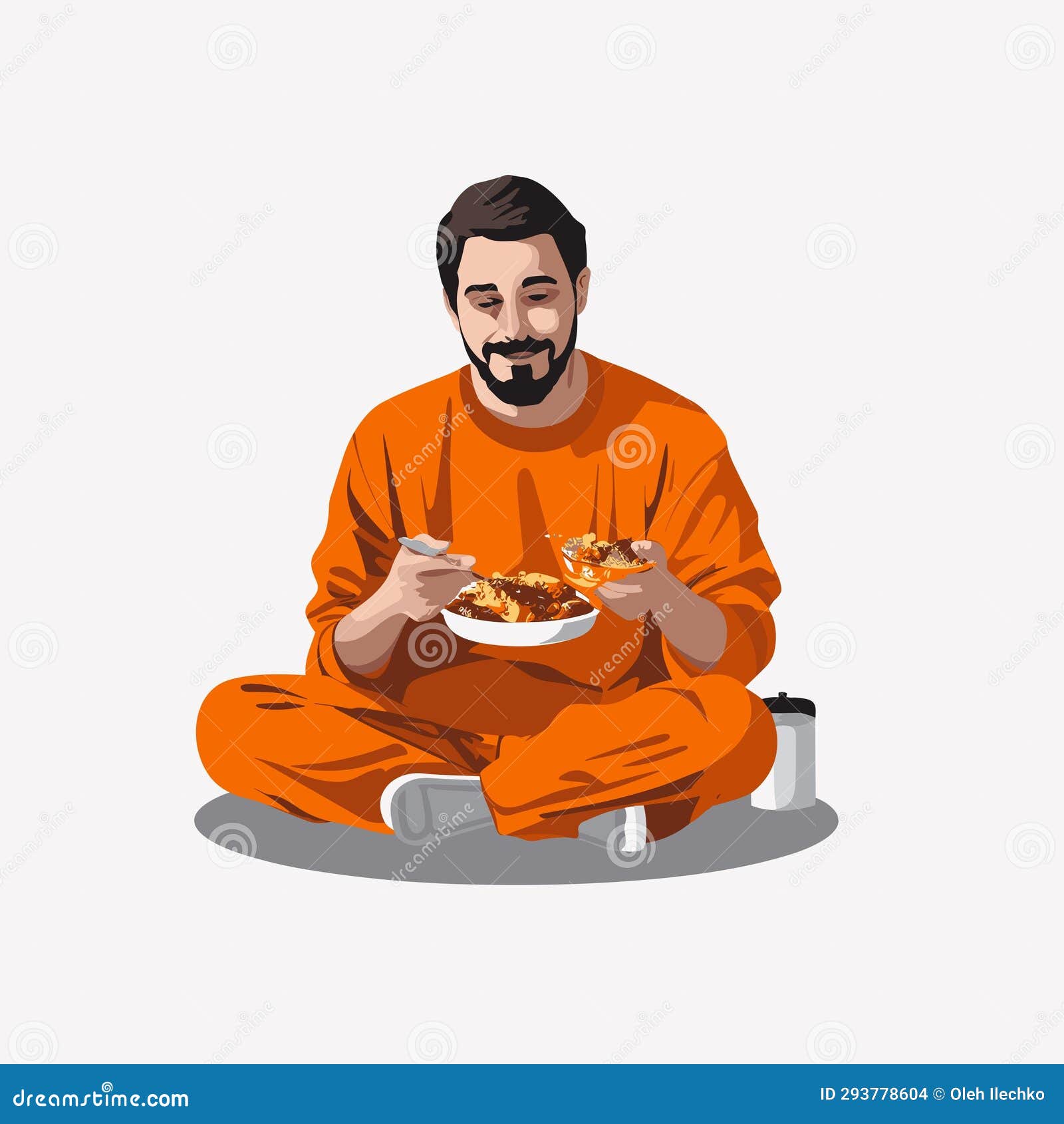 Inmate Vector Flat Minimalistic Asset Isolated Illustration ...