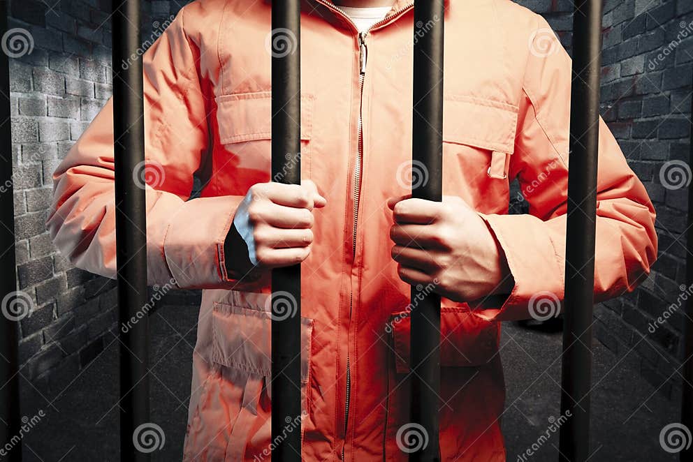 Inmate Inside Dark Prison Cell at Night Stock Photo - Image of aged ...