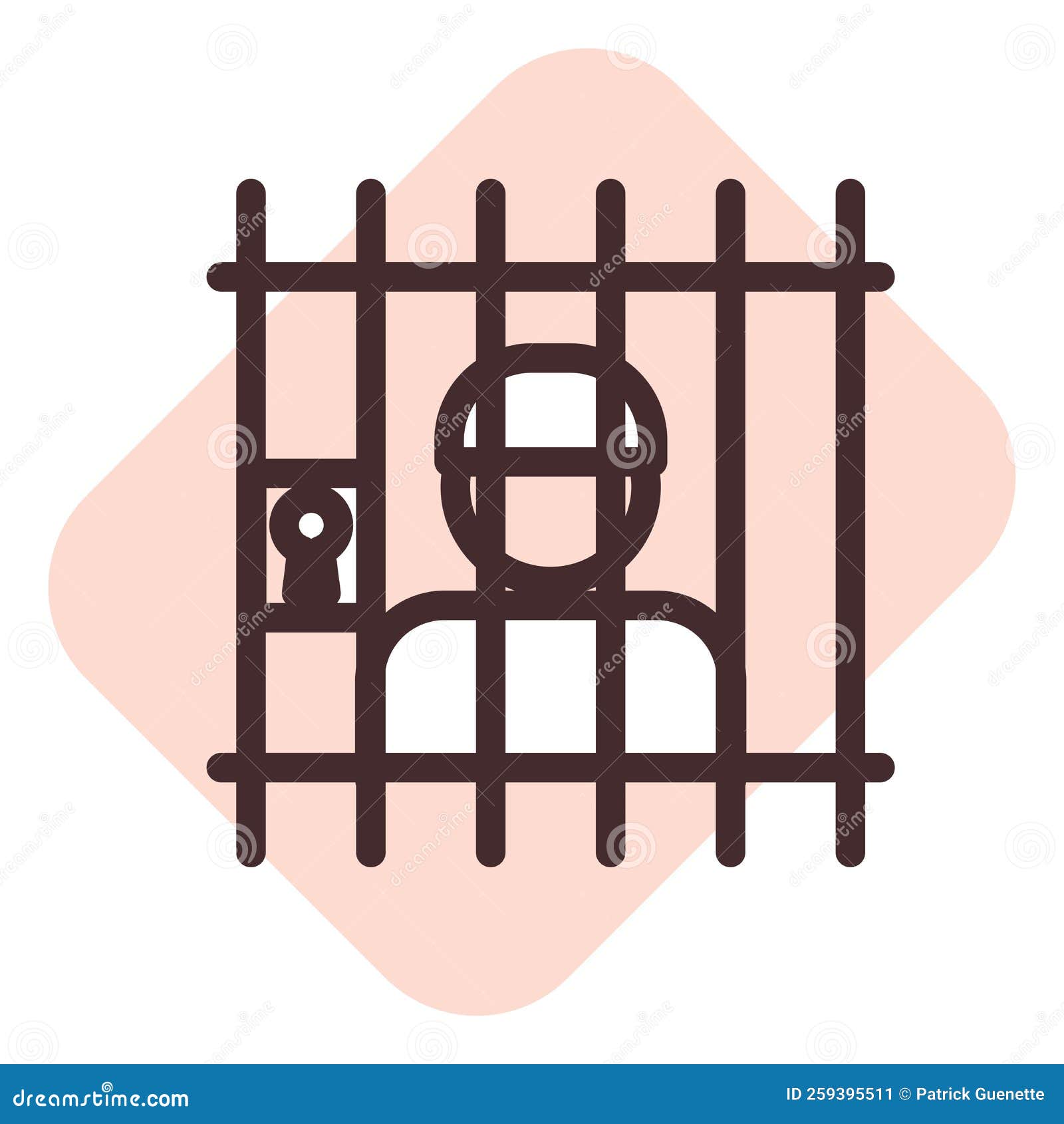 Inmate Vector Flat Minimalistic Asset Isolated Illustration ...