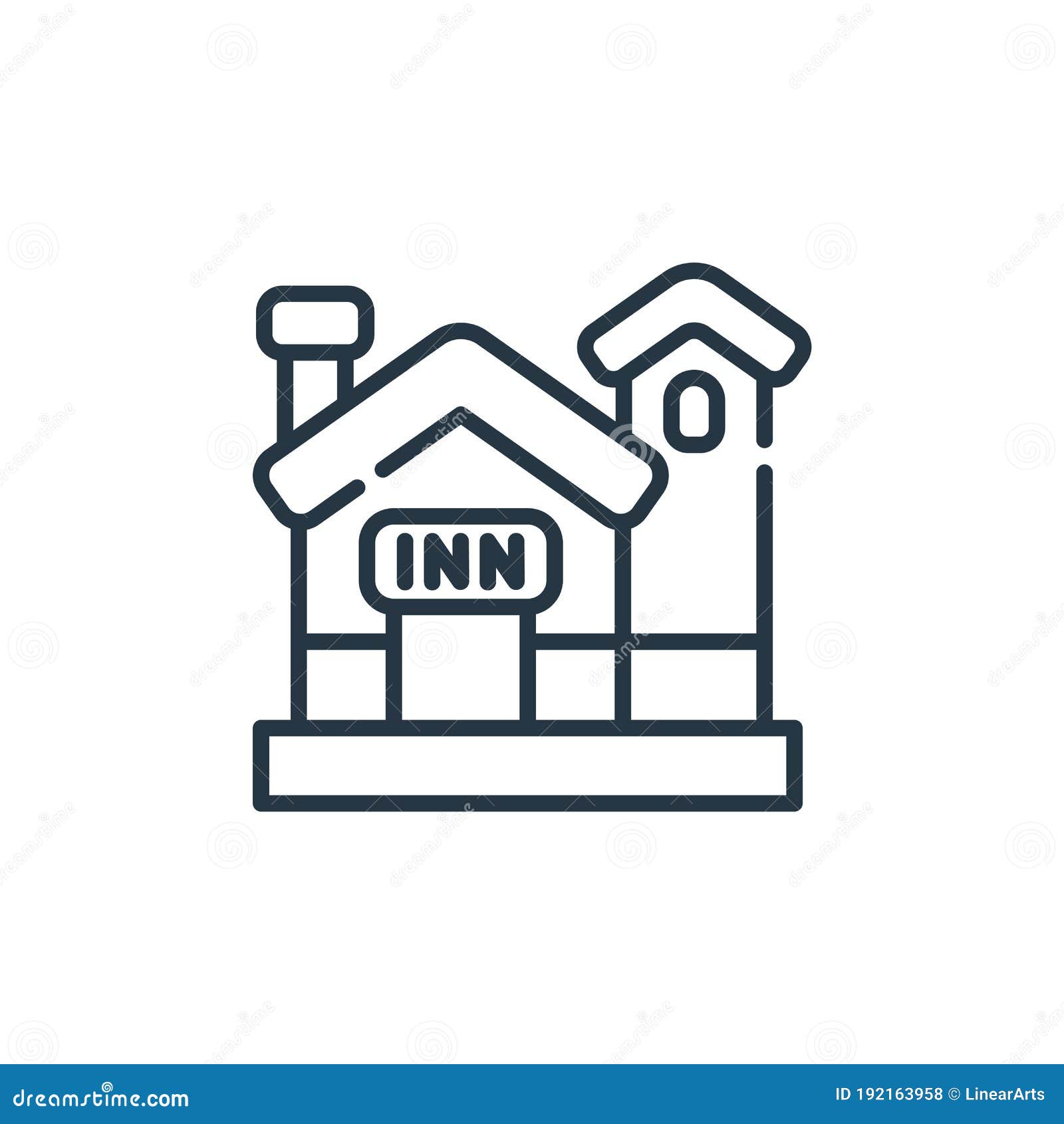 Inn Icon Vector from Videogame Elements Concept. Thin Line Illustration ...