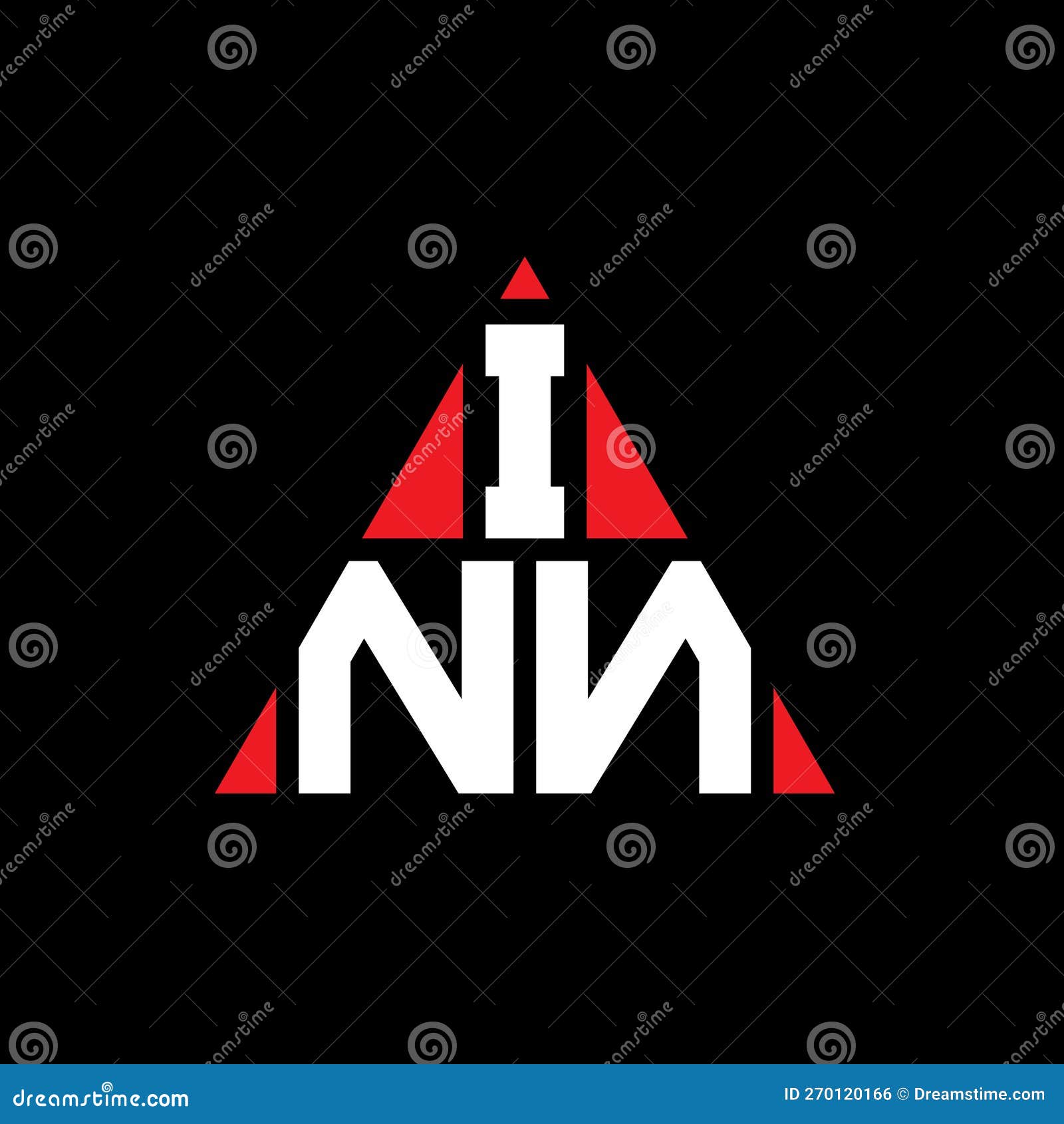 INN Triangle Letter Logo Design with Triangle Shape. INN Triangle Logo ...