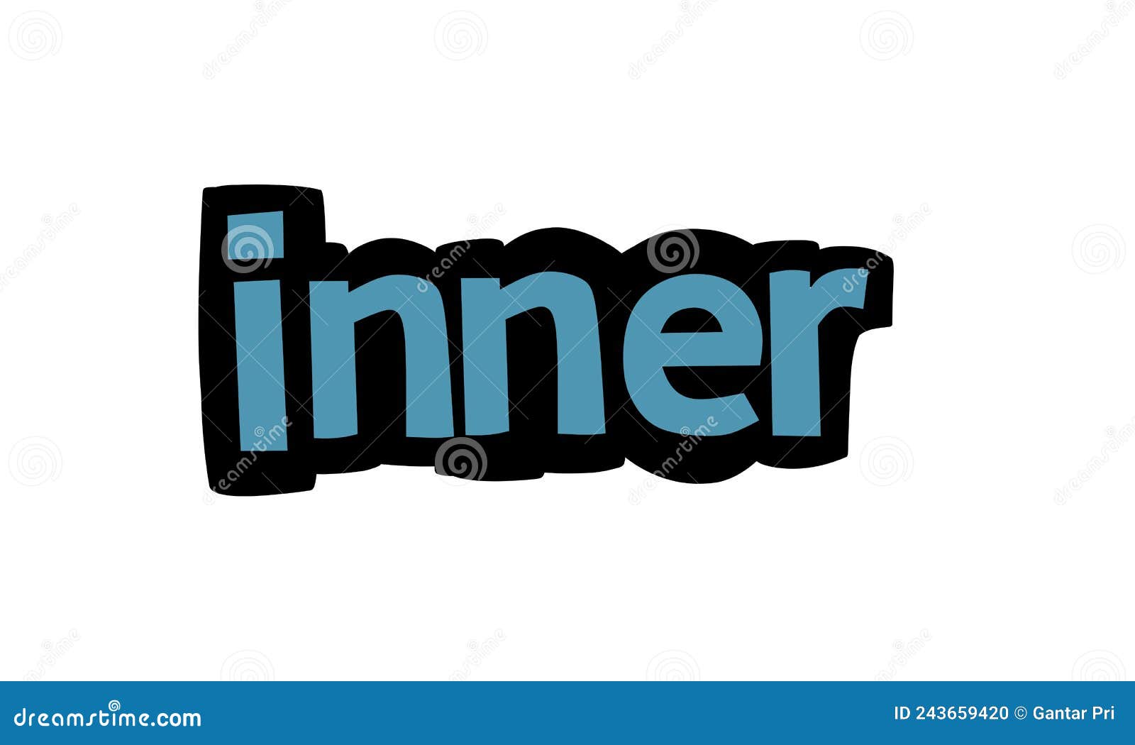 INNER Background Writing Vector Design Stock Illustration ...