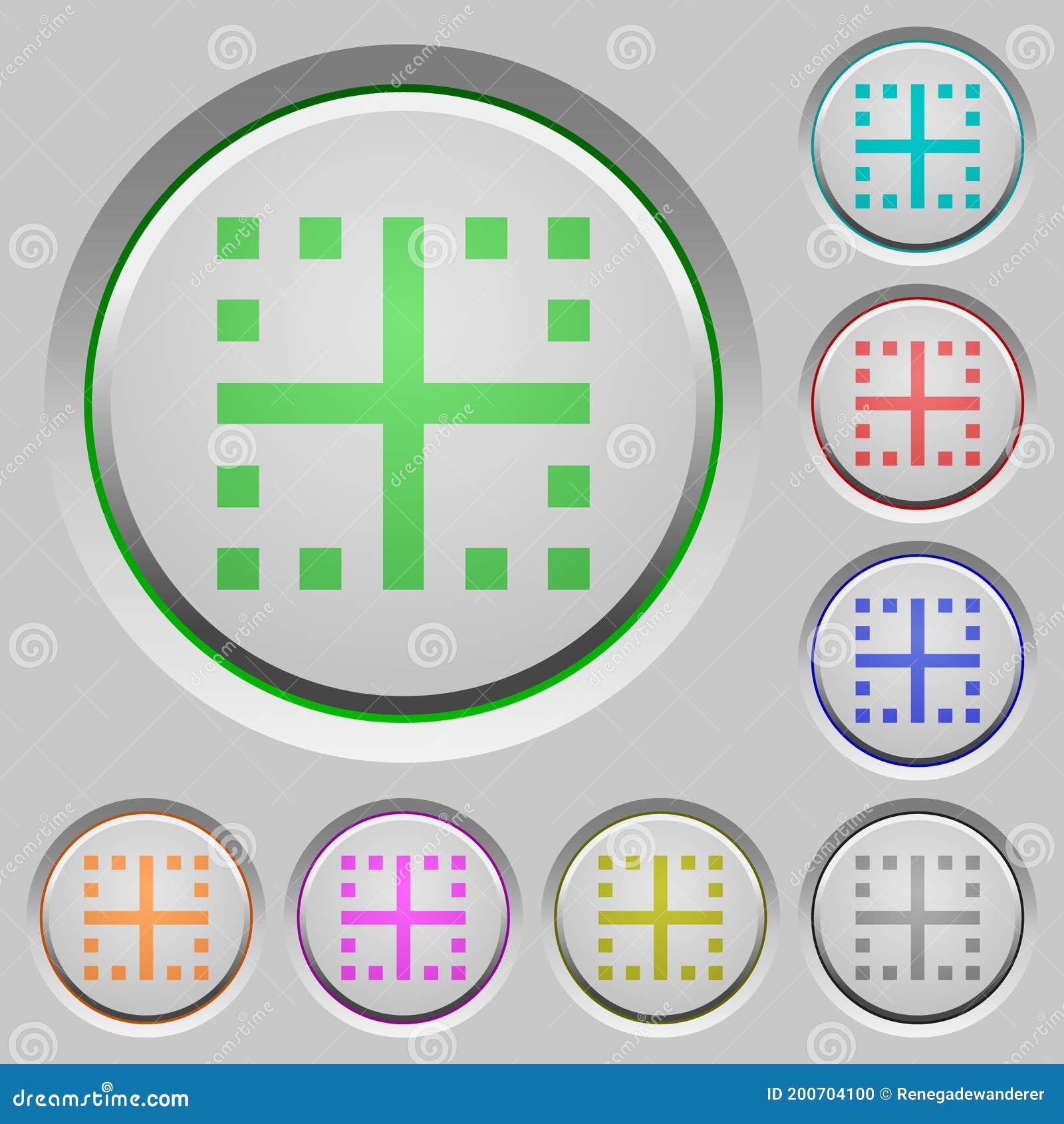 Adjustment Push Buttons Vector Illustration | CartoonDealer.com #194599188