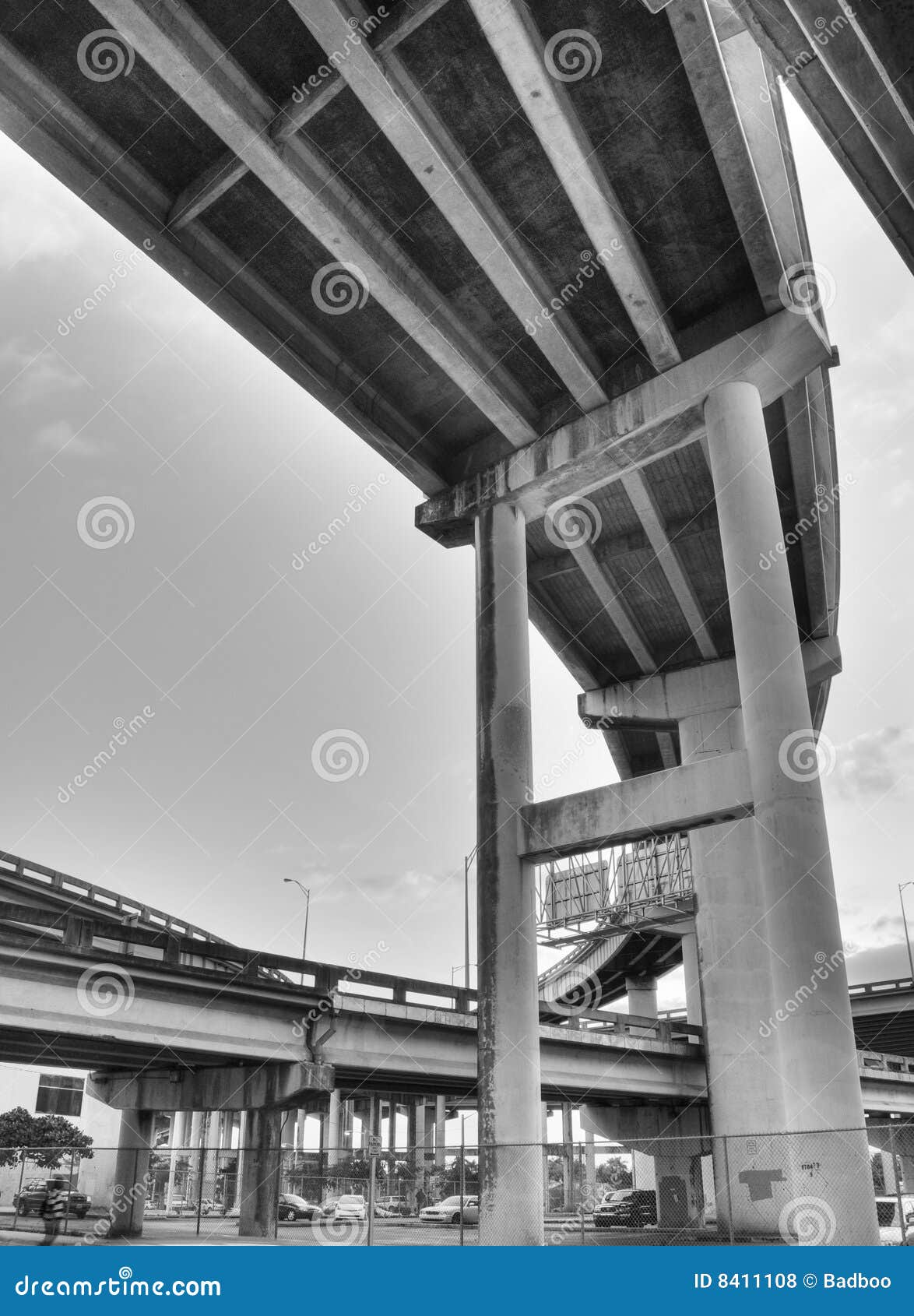 Inner city bridges stock photo. Image of infrastructure - 8411108
