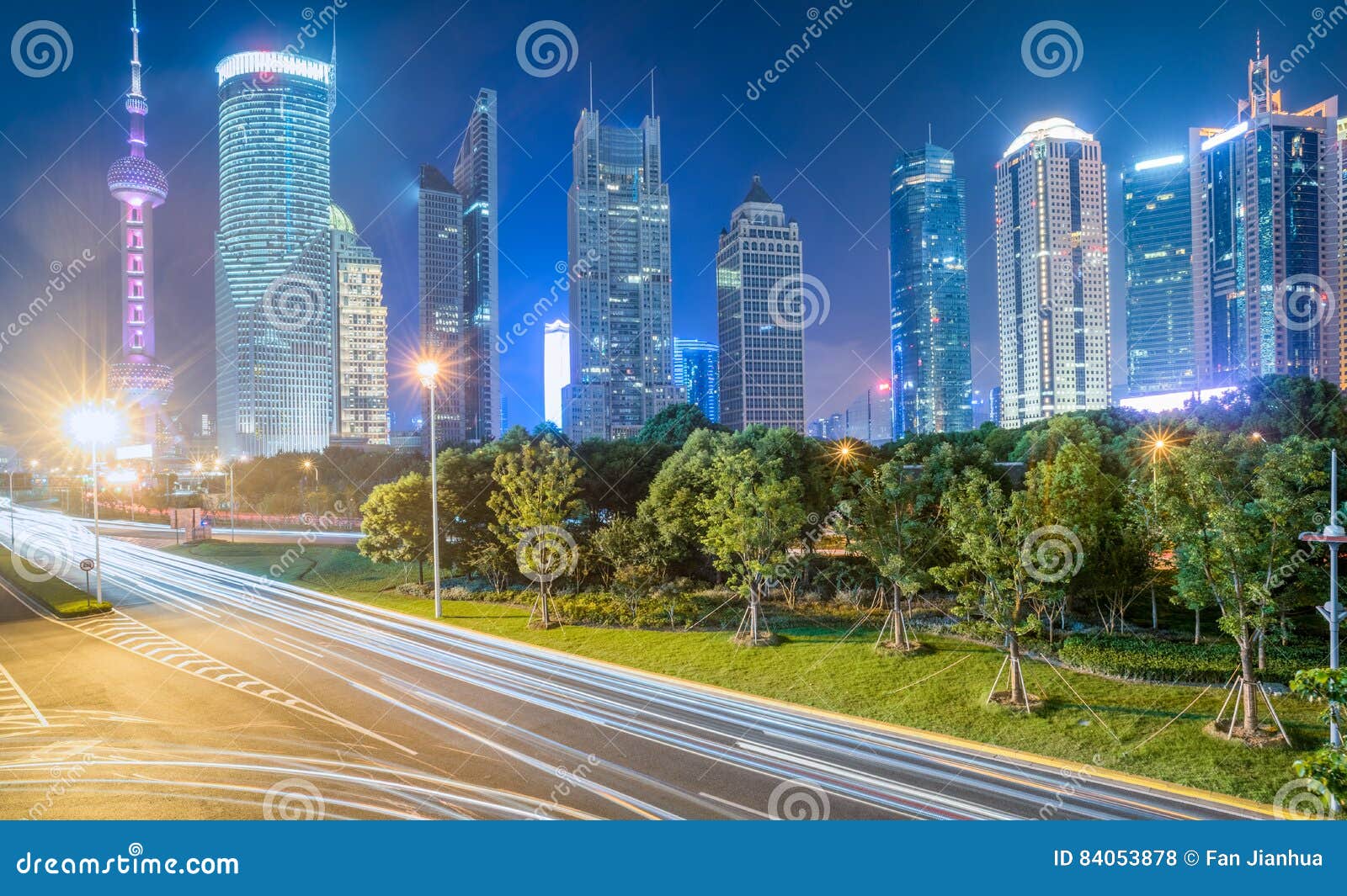 Inner City Highway in China Stock Photo - Image of night, china: 84053878