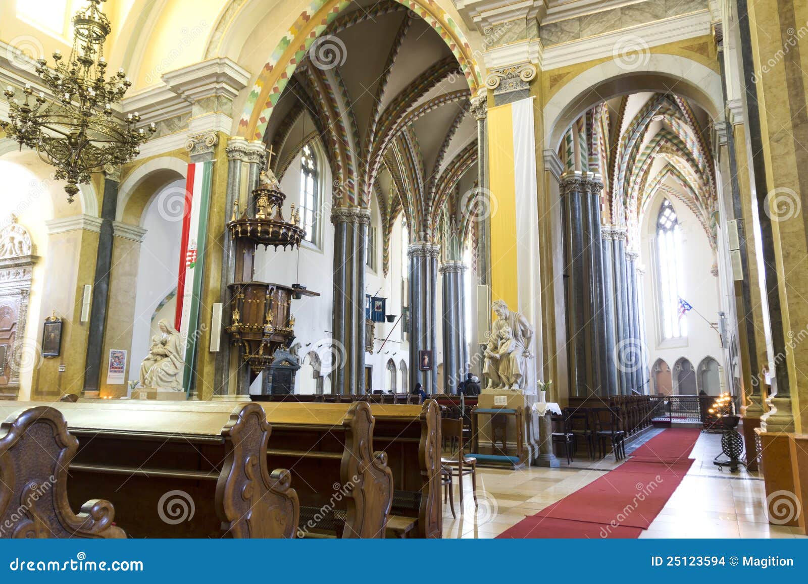 Inner City Parish Church in Budapest Stock Photo - Image of christian ...