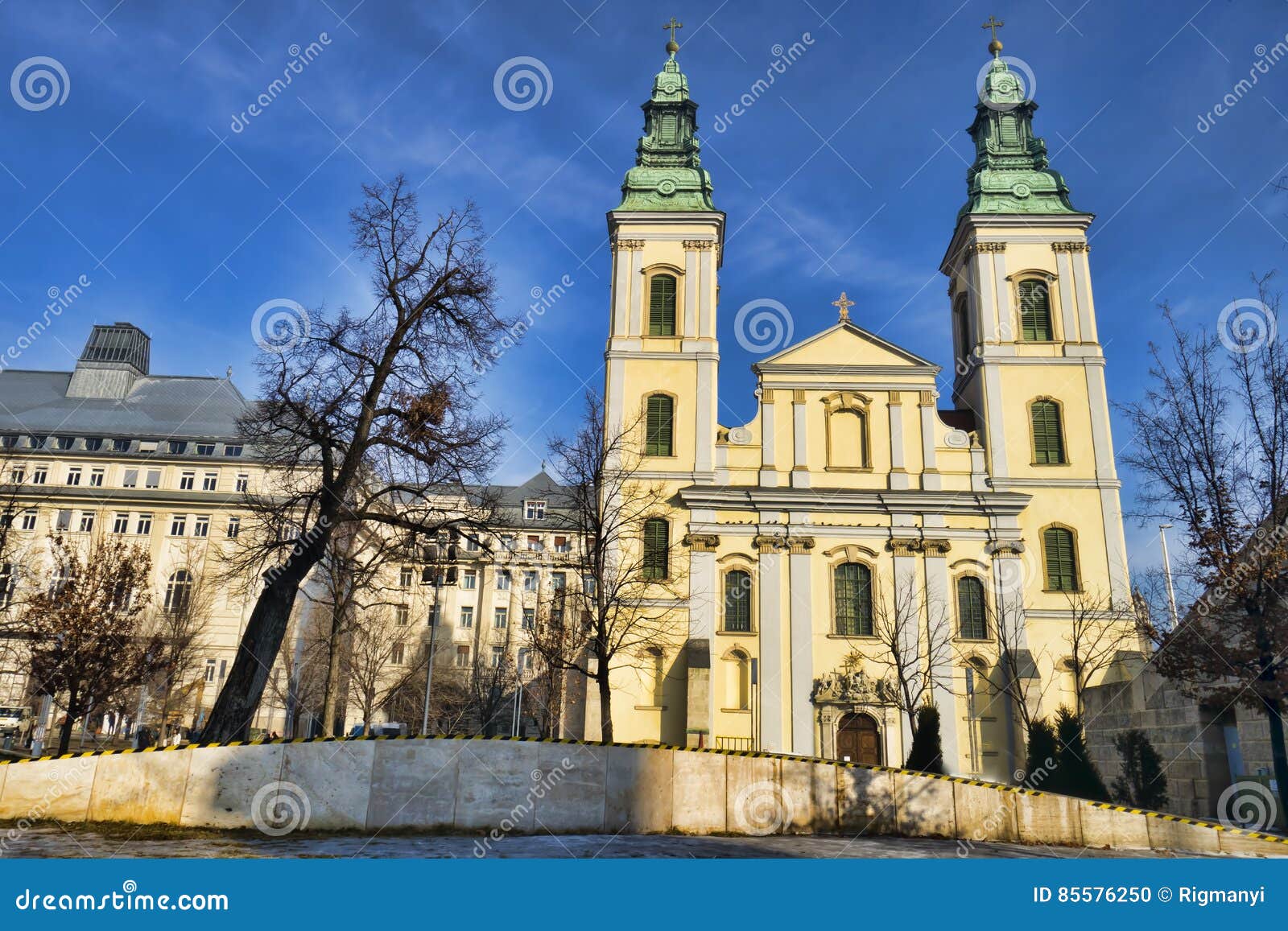 The Inner-city Parish Church in Budapest, Hungary Stock Photo - Image ...