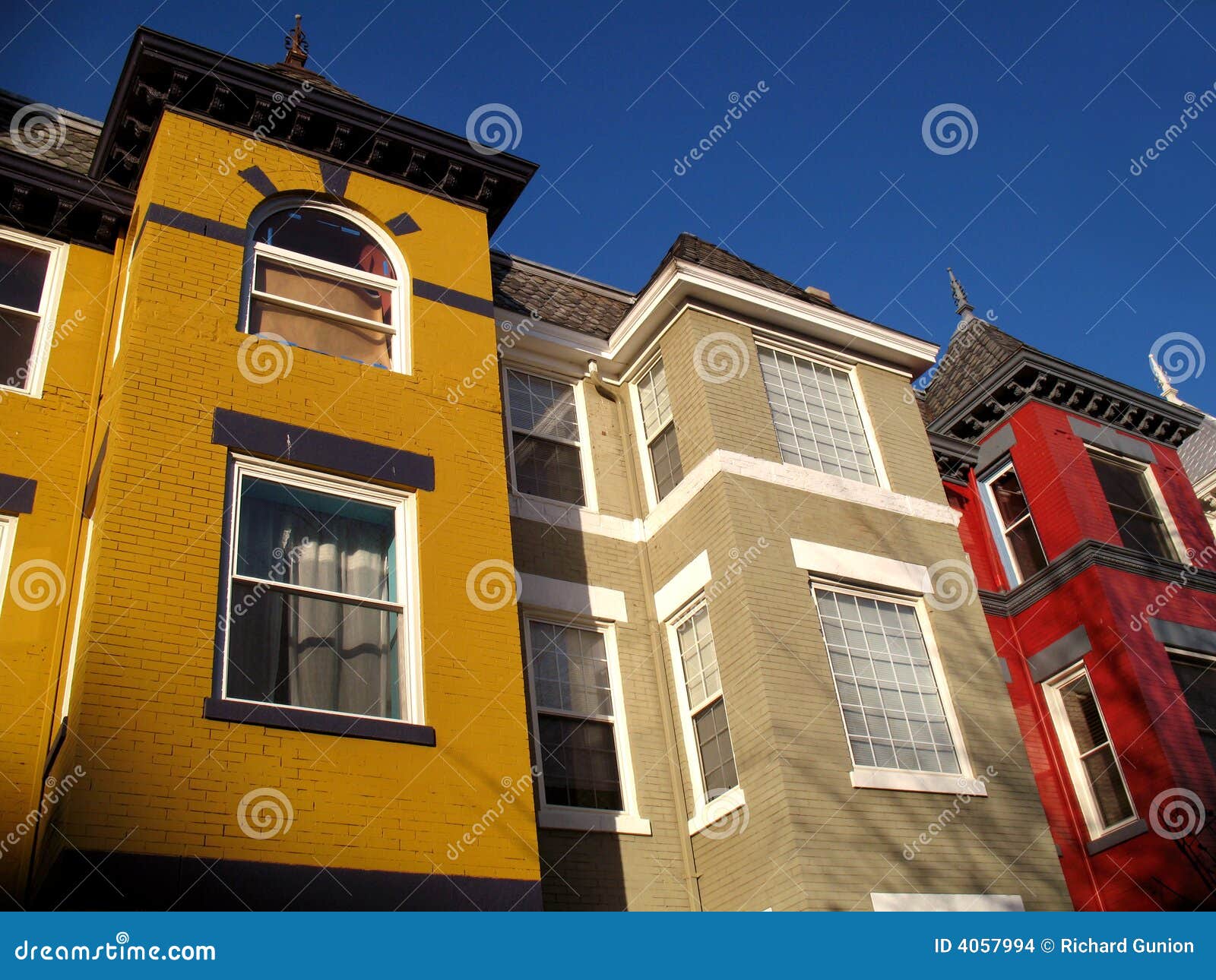 Inner City Townhouses stock photo. Image of town, estate - 4057994