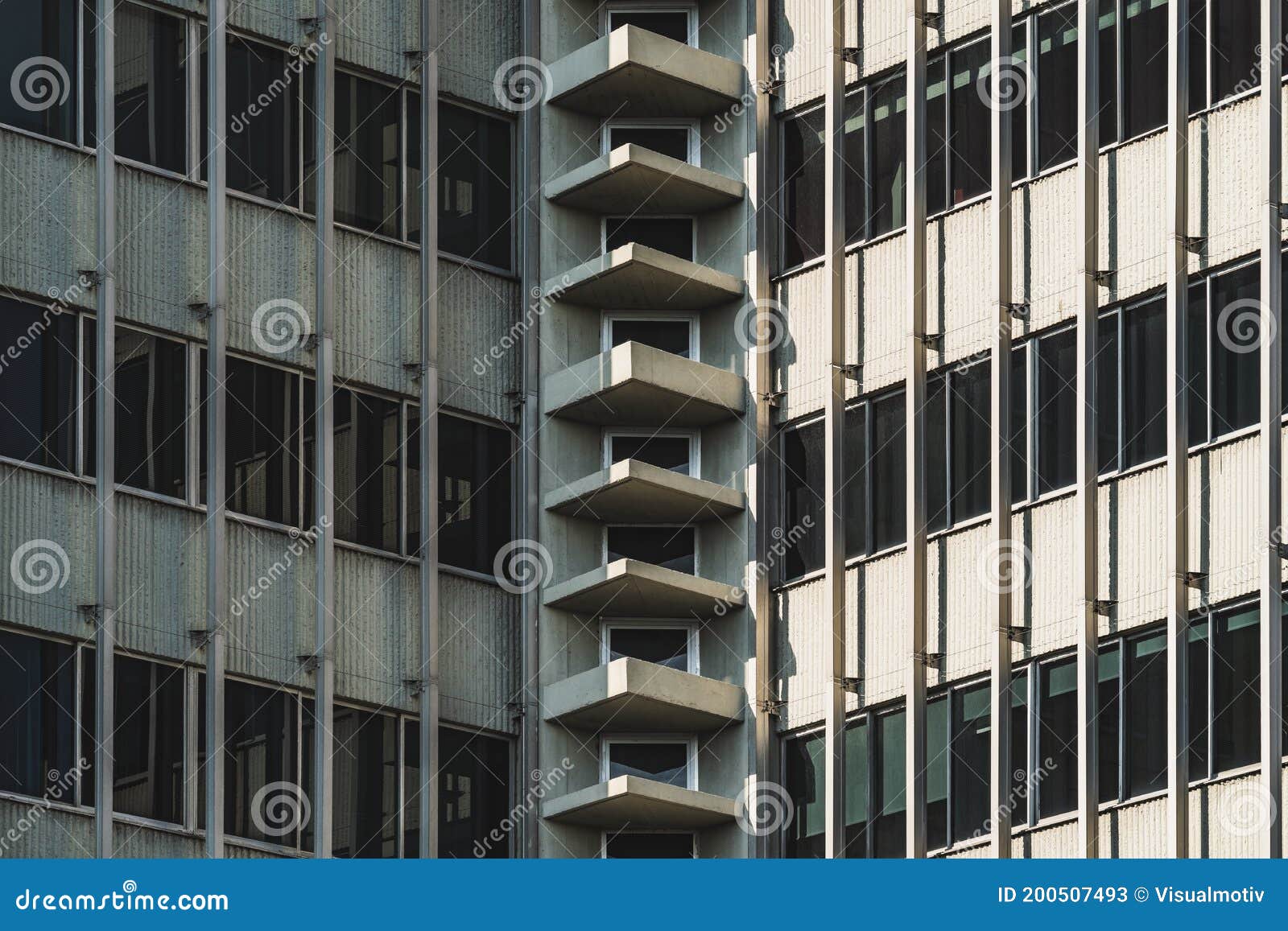 Inner Corner of a Vintage Urban Building Stock Image - Image of ...