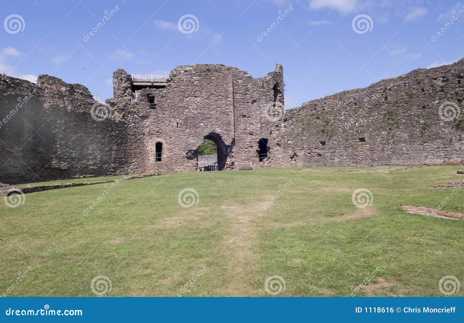 Inner Court White Castle South Wales Stock Photo - Image of fort, ruins ...