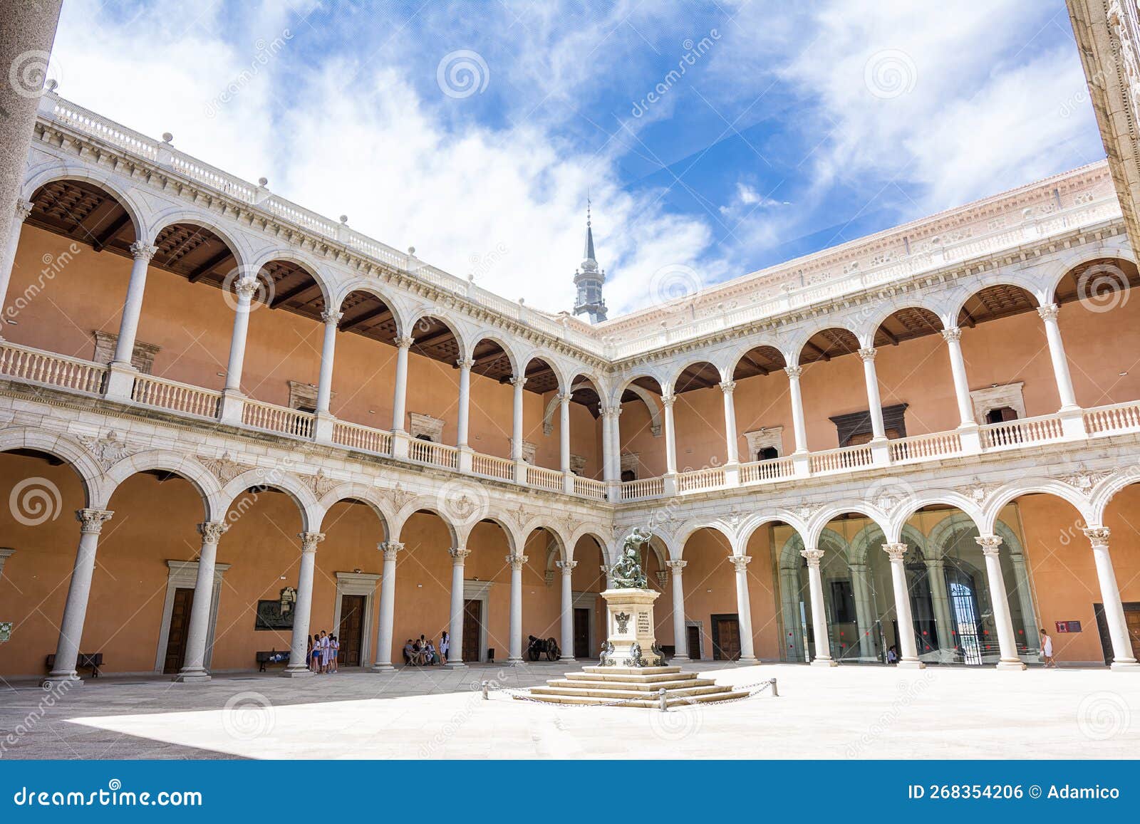 Inner Courtyard of the Alcazar of Toledo, Spain Editorial Photo - Image ...