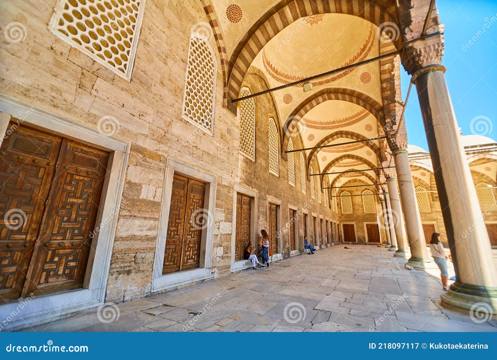The Inner Courtyard of the Mosque. the Architecture of the Islamic ...